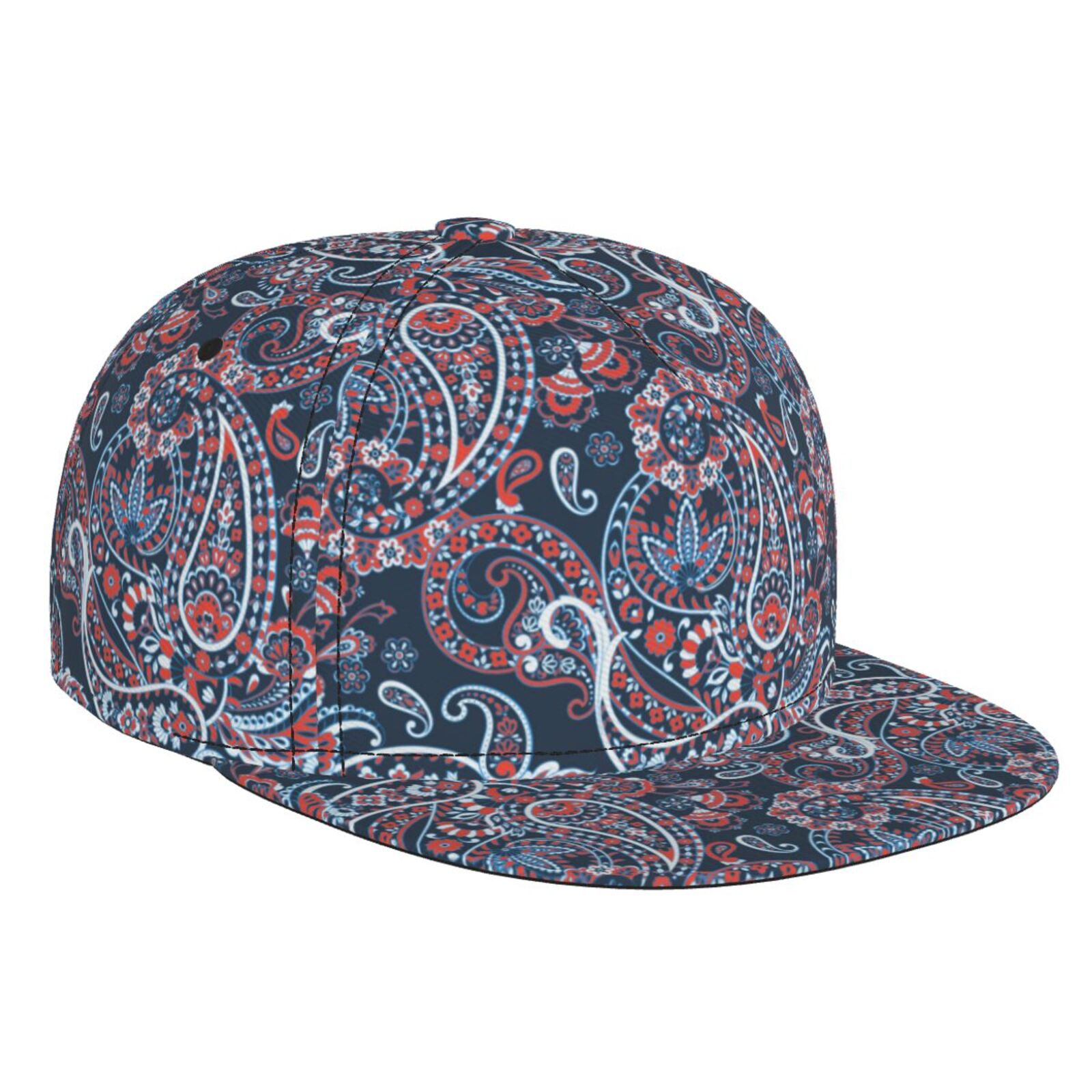 Baseball Cap - Red White Blue Paisley Hats for Men/Women Low Profile ...