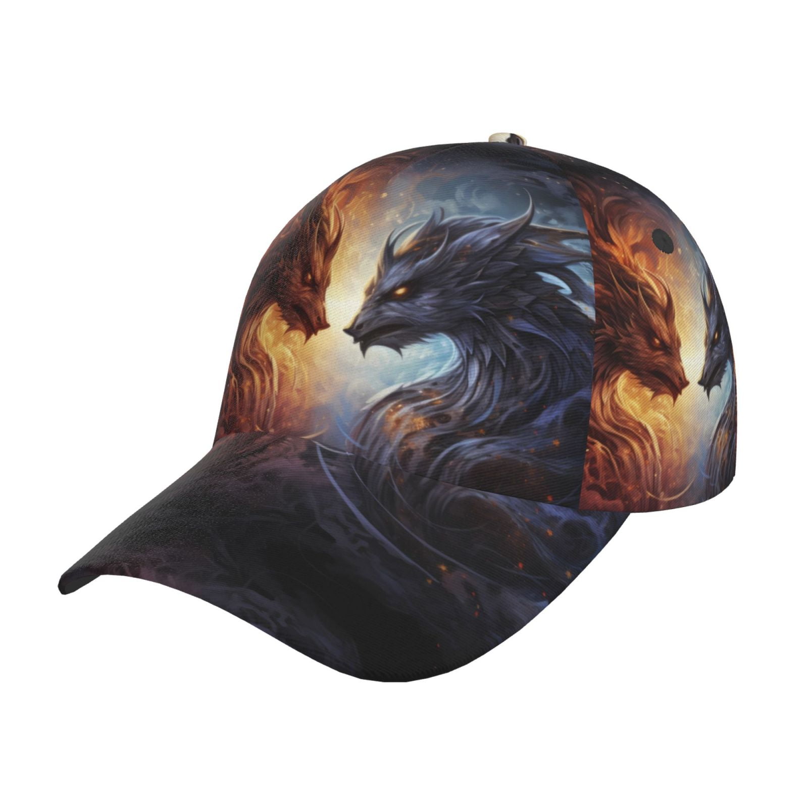 Baseball Cap - Red and White Beast Hats for Men Women Low Profile ...