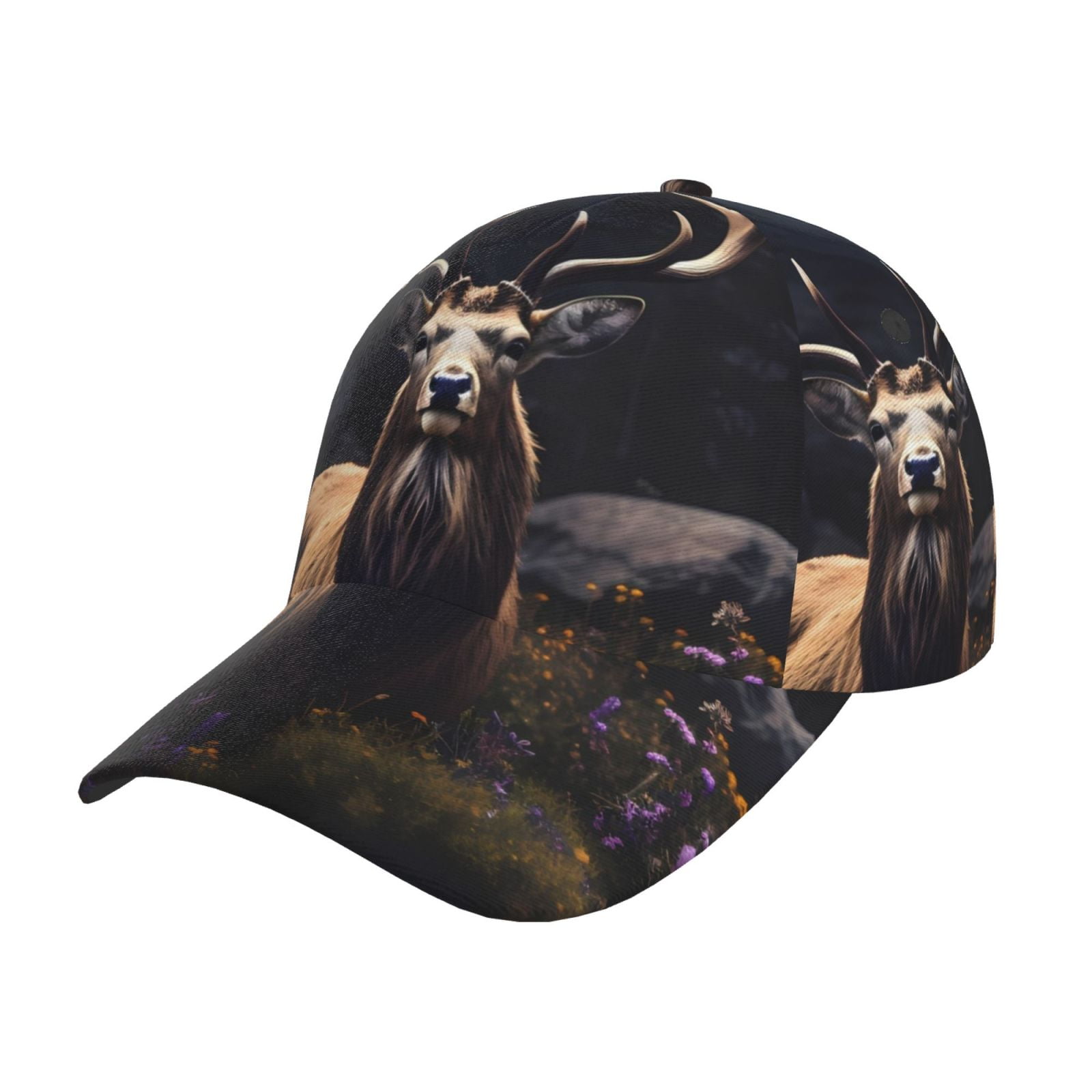 Baseball Cap, Regal Stag In Forest Trucker Hats Women Dad Hat for ...
