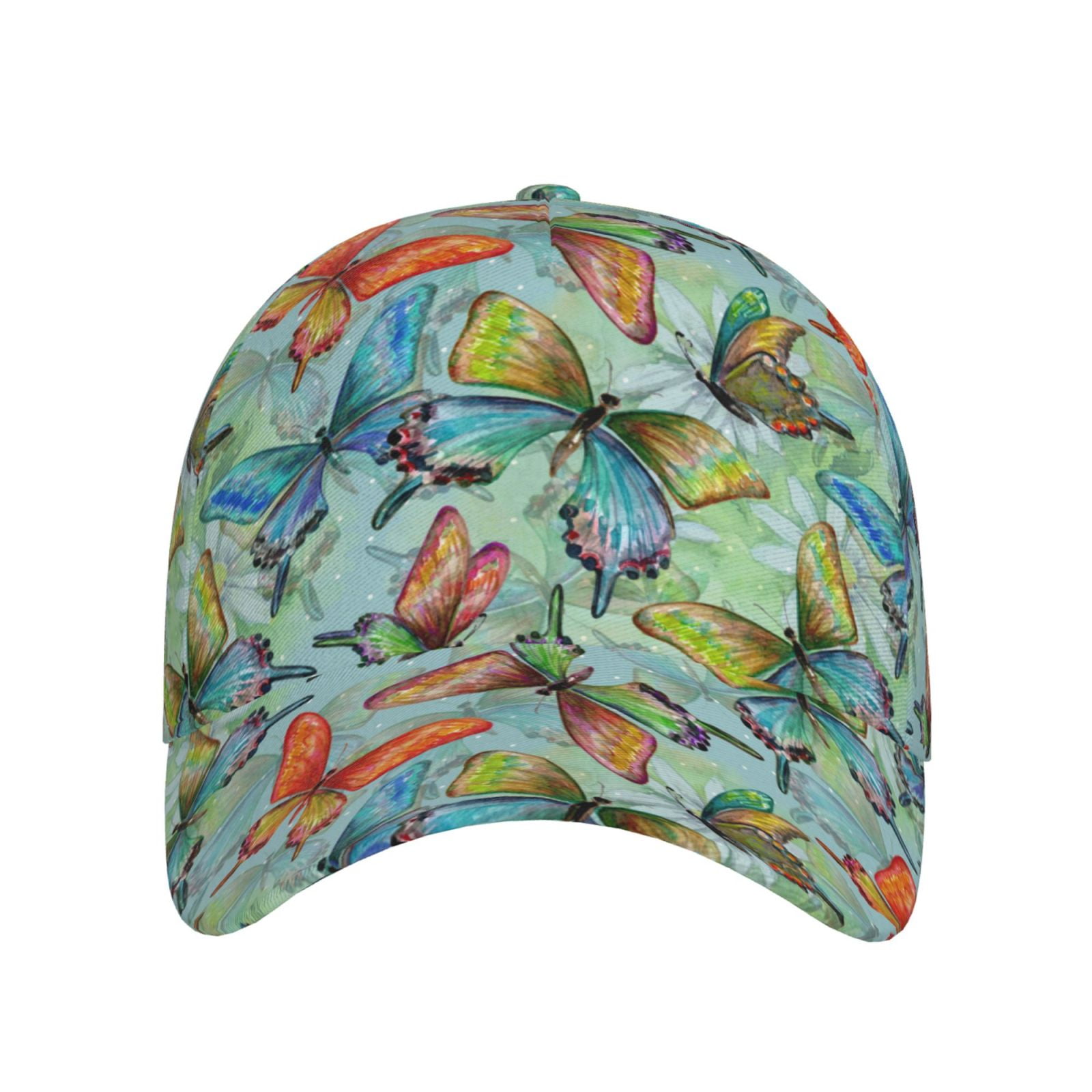 Baseball Cap, Retro Flying Butterflies Trucker Hats Women Dad Hat For ...