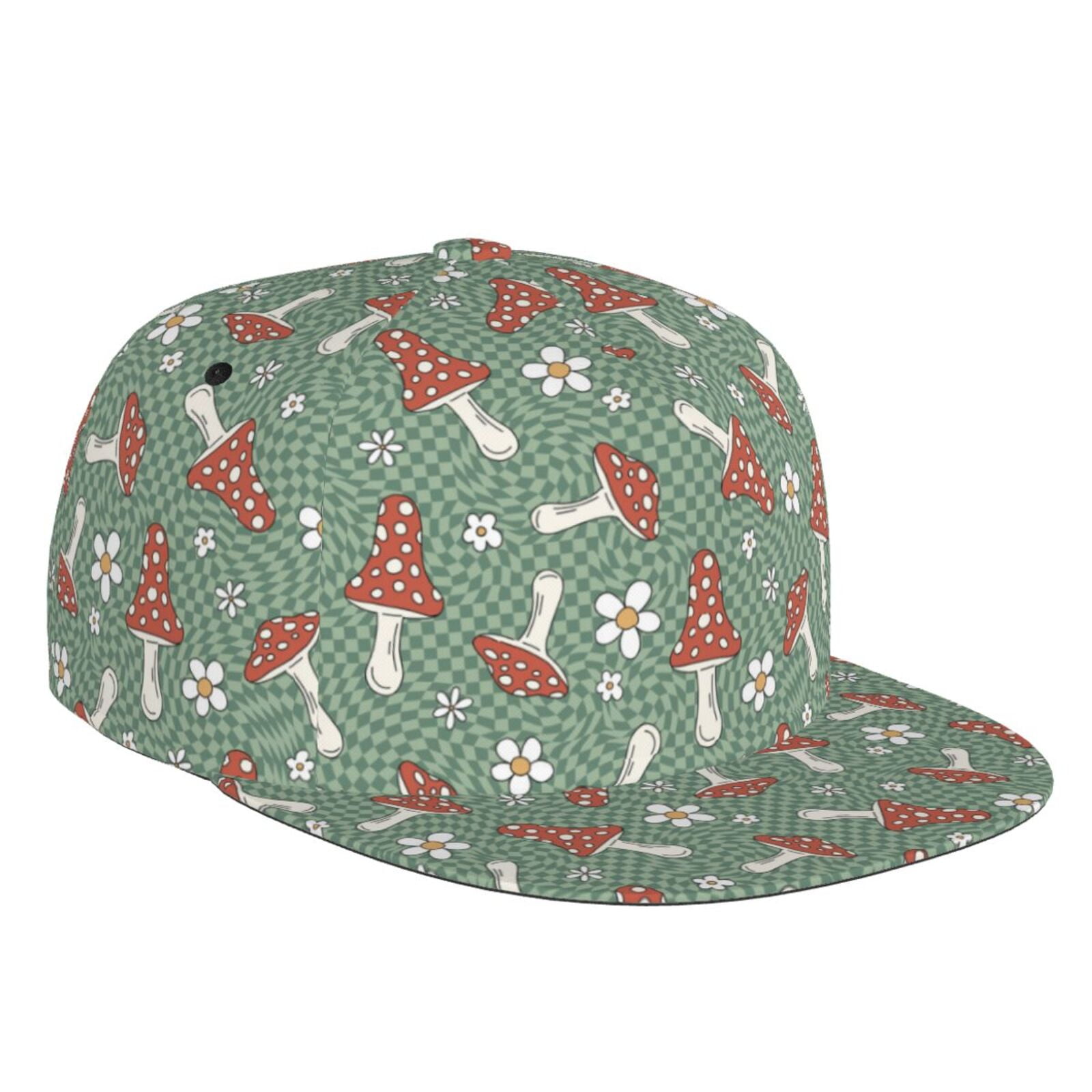 Baseball Cap - Retro Hippie Groovy Mushroom Hats for Men/Women Low ...
