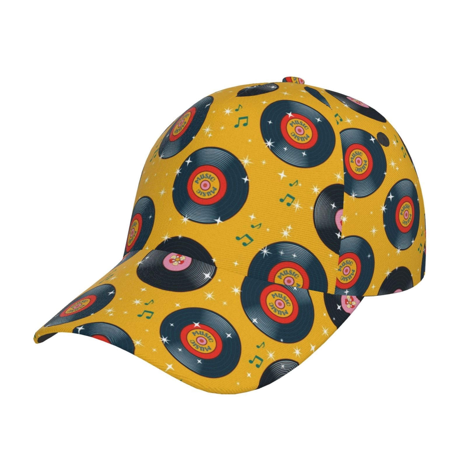 Baseball Cap - Retro Vinyl Records Hats for Men Women Low Profile ...
