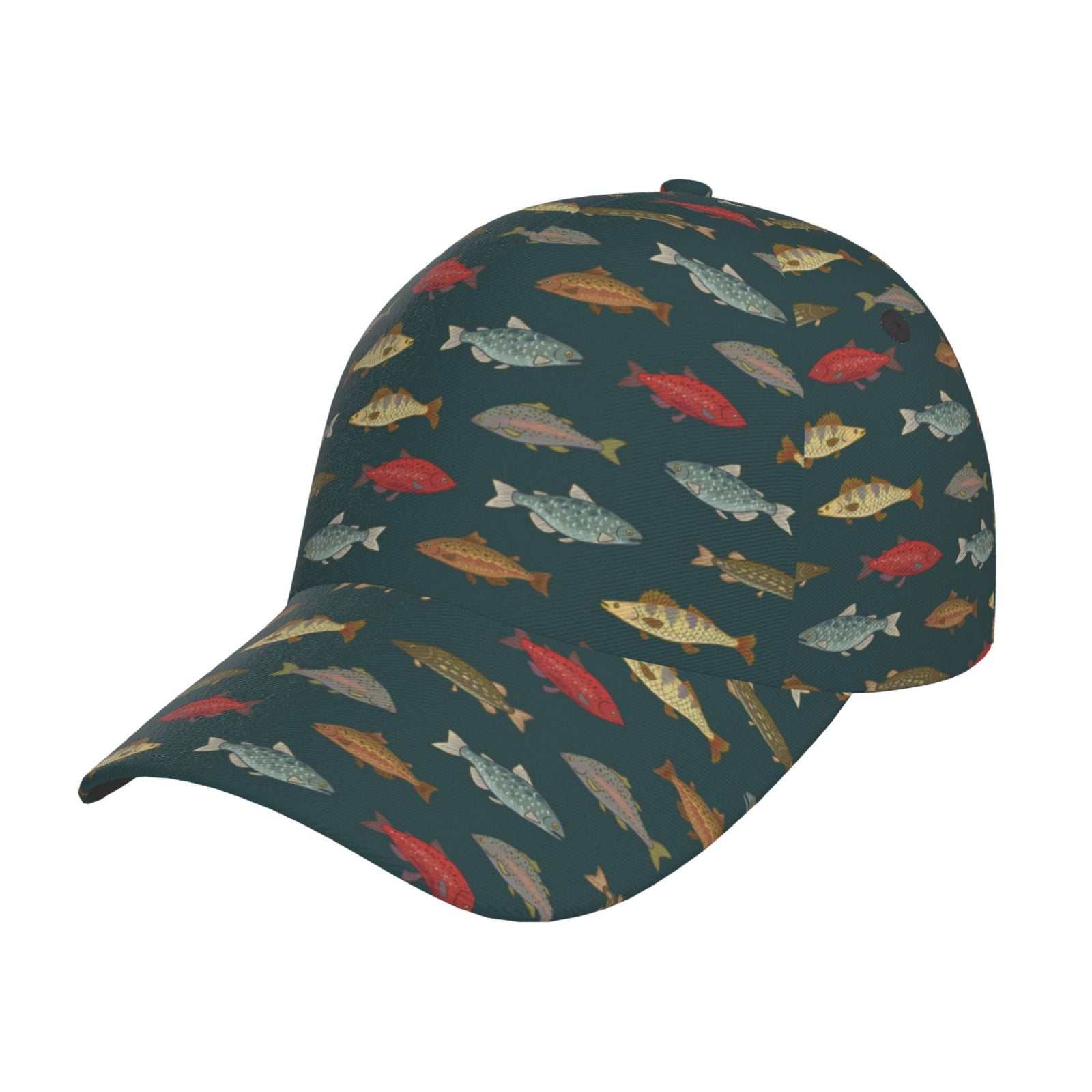 Baseball Cap - River Freshwater Fish Adjustable Size Hats For Men And ...