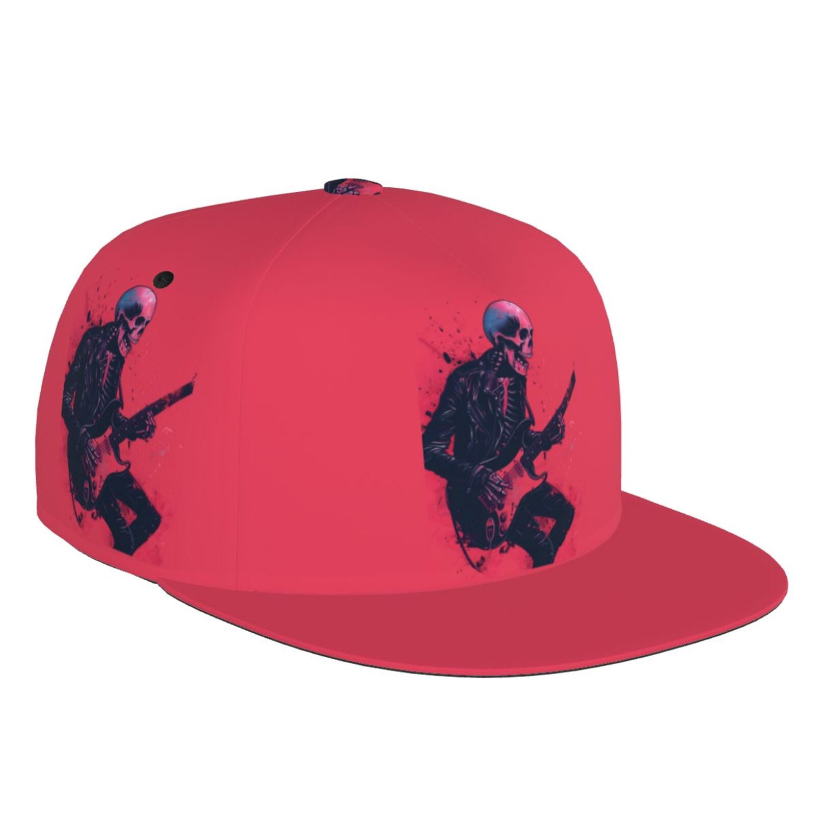 Baseball Cap - Rock Skull Guitarist Hats for Men/Women Low Profile ...