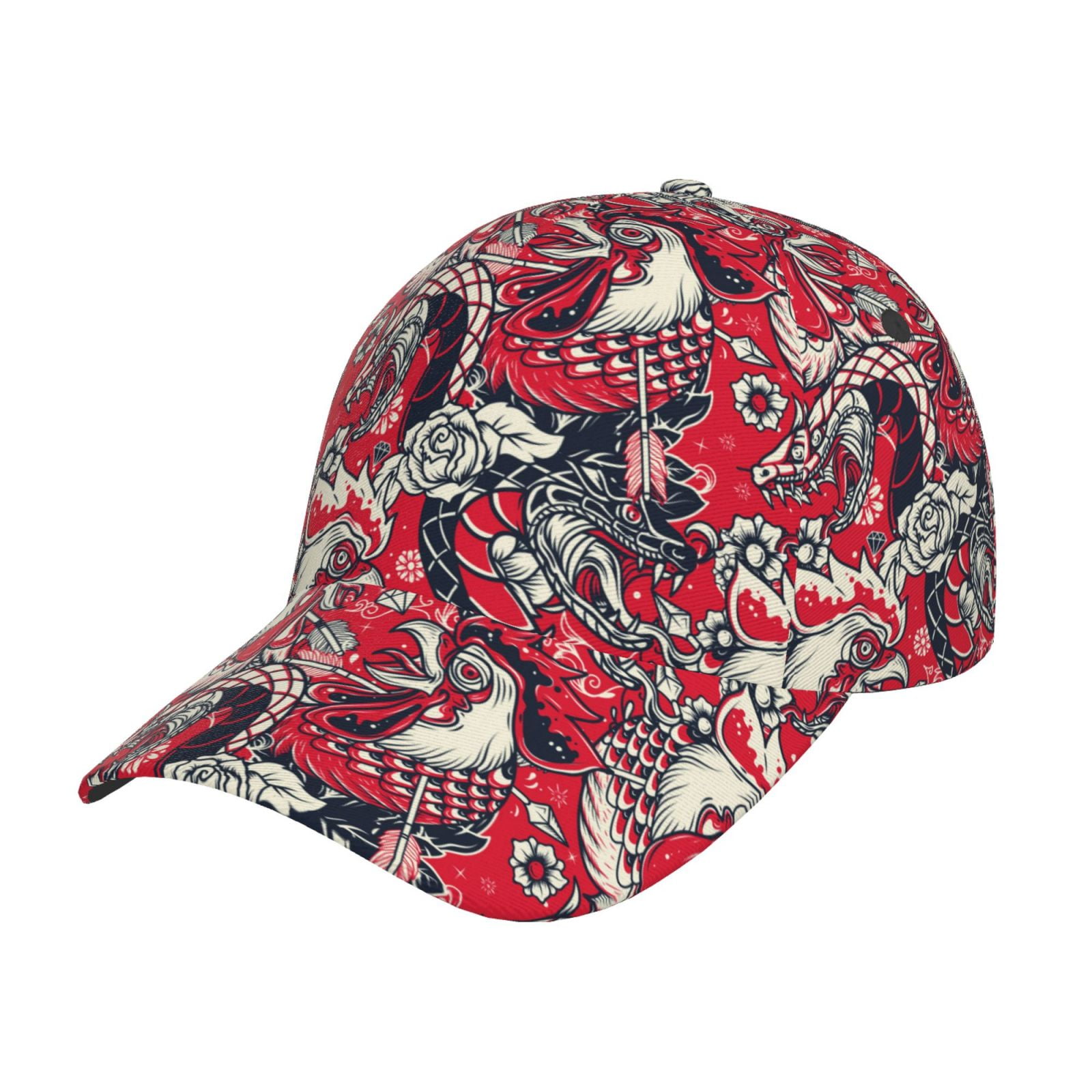 Baseball Cap, Rooster Head Trucker Hats Women Dad Hat for Workouts ...