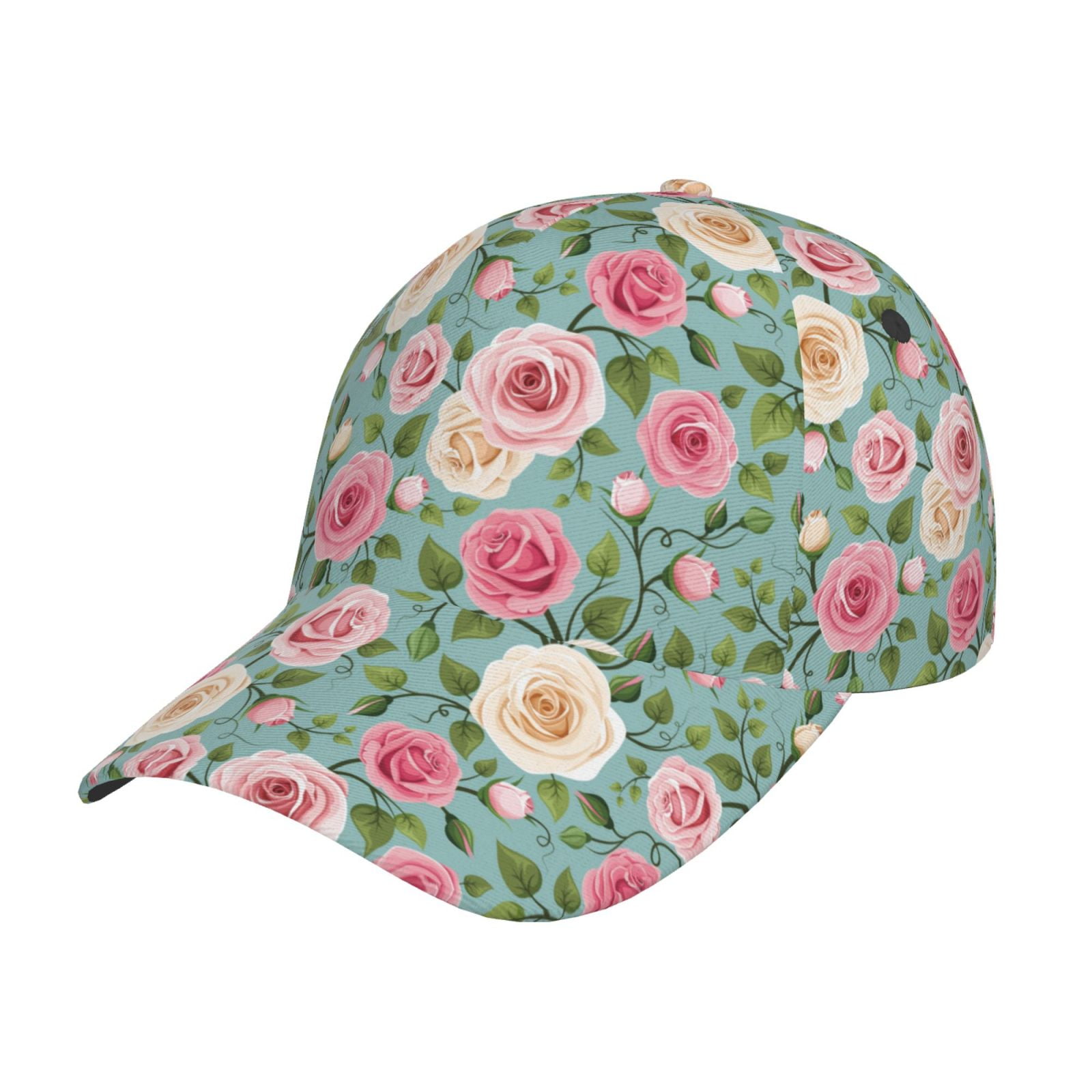 Baseball Cap, Rose Flowers Temg Sun Hats For Men Women, Adjustable Golf ...