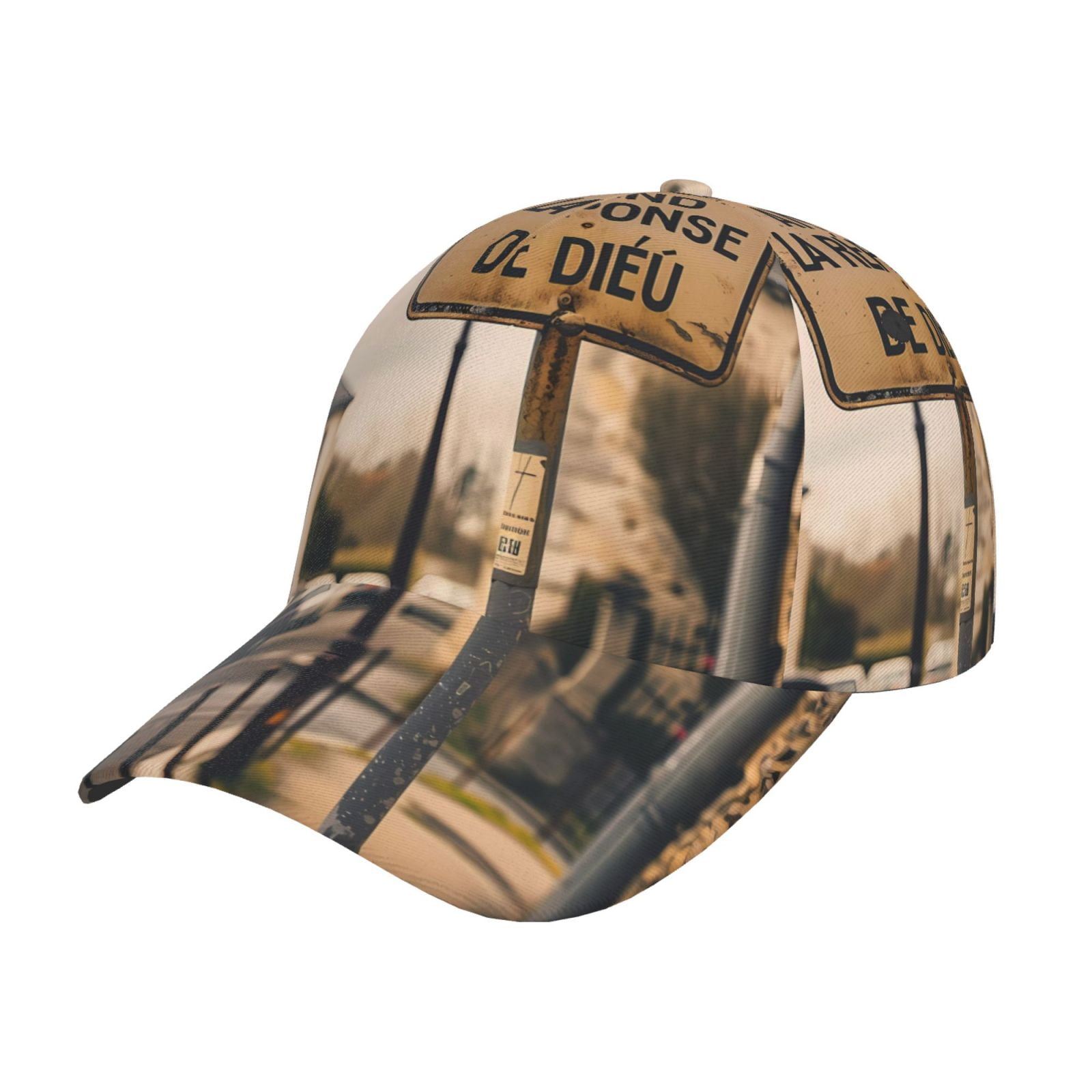 Baseball Cap - Rustic French Signpost Adjustable Size Hats For Men And ...