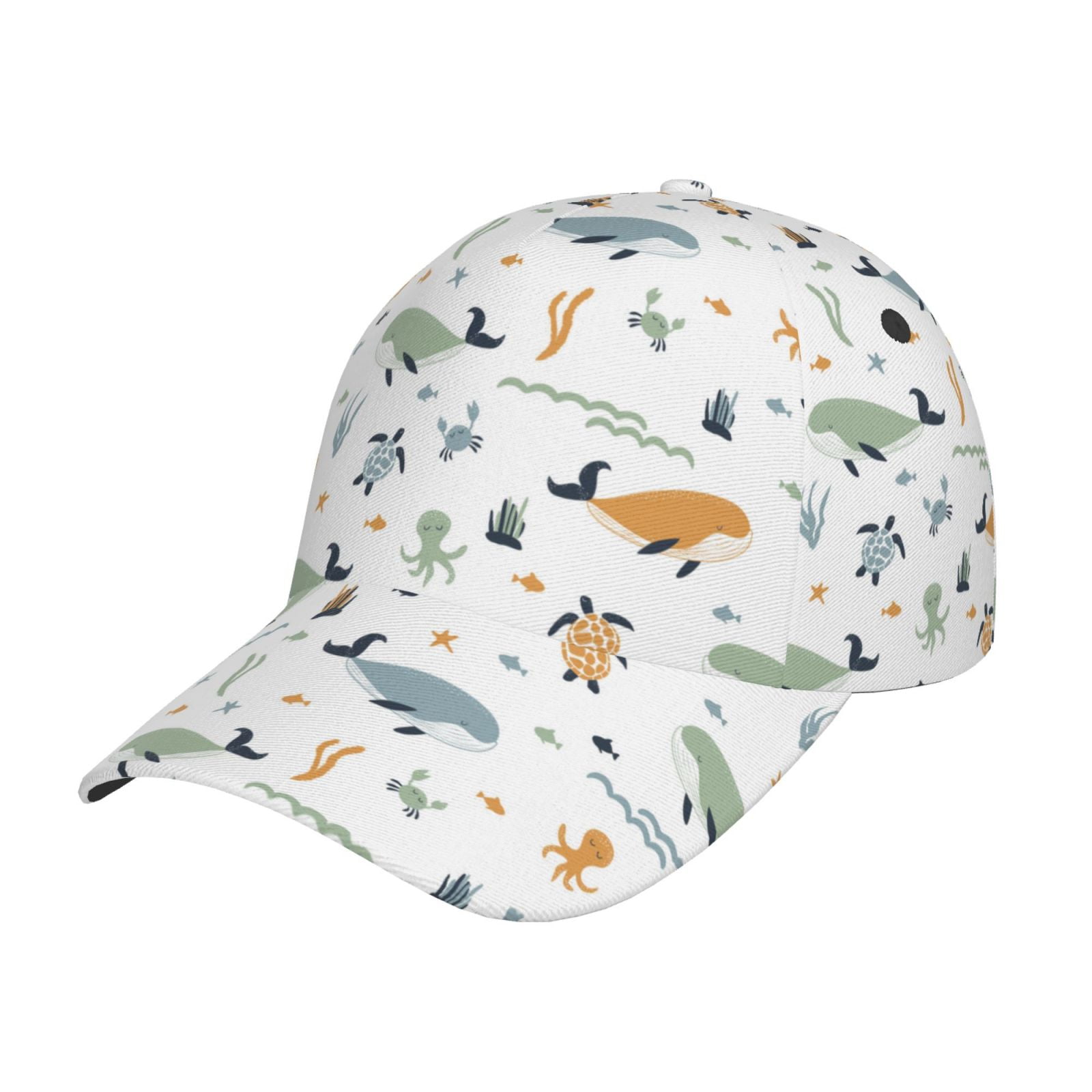 Baseball Cap, Sea Creatures A Hats For Men Women Low Profile Classic ...