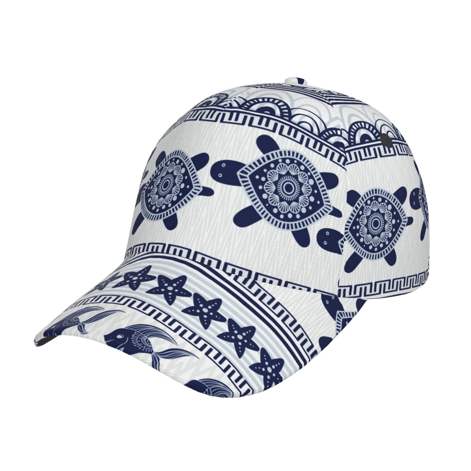 Baseball Cap - Sea Underwater Turtles Adjustable Size Hats for Men and ...