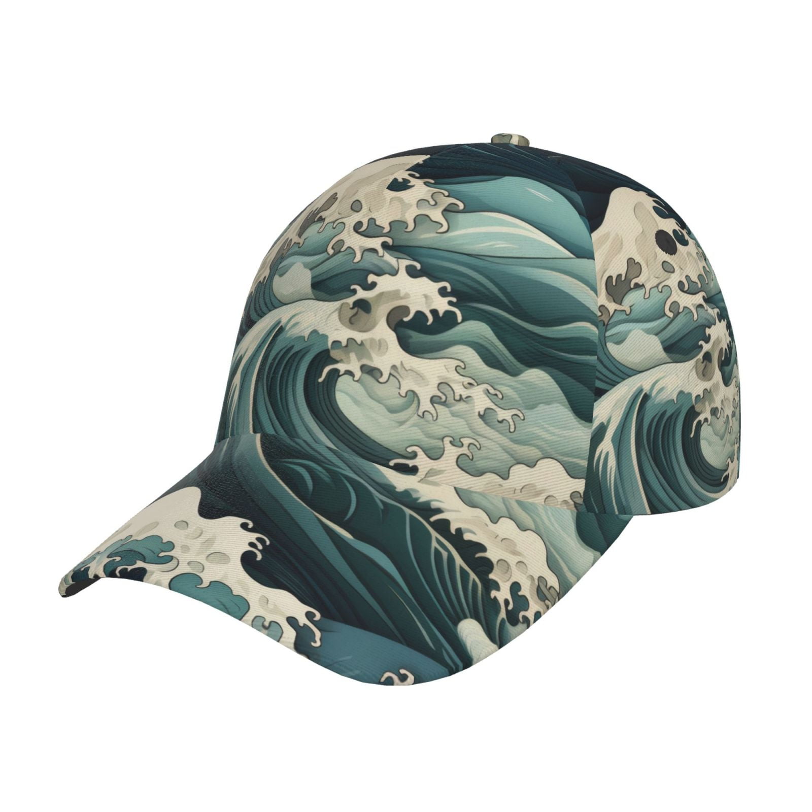 Baseball Cap - Sea Waves Art Hats for Men Women Low Profile Classic ...