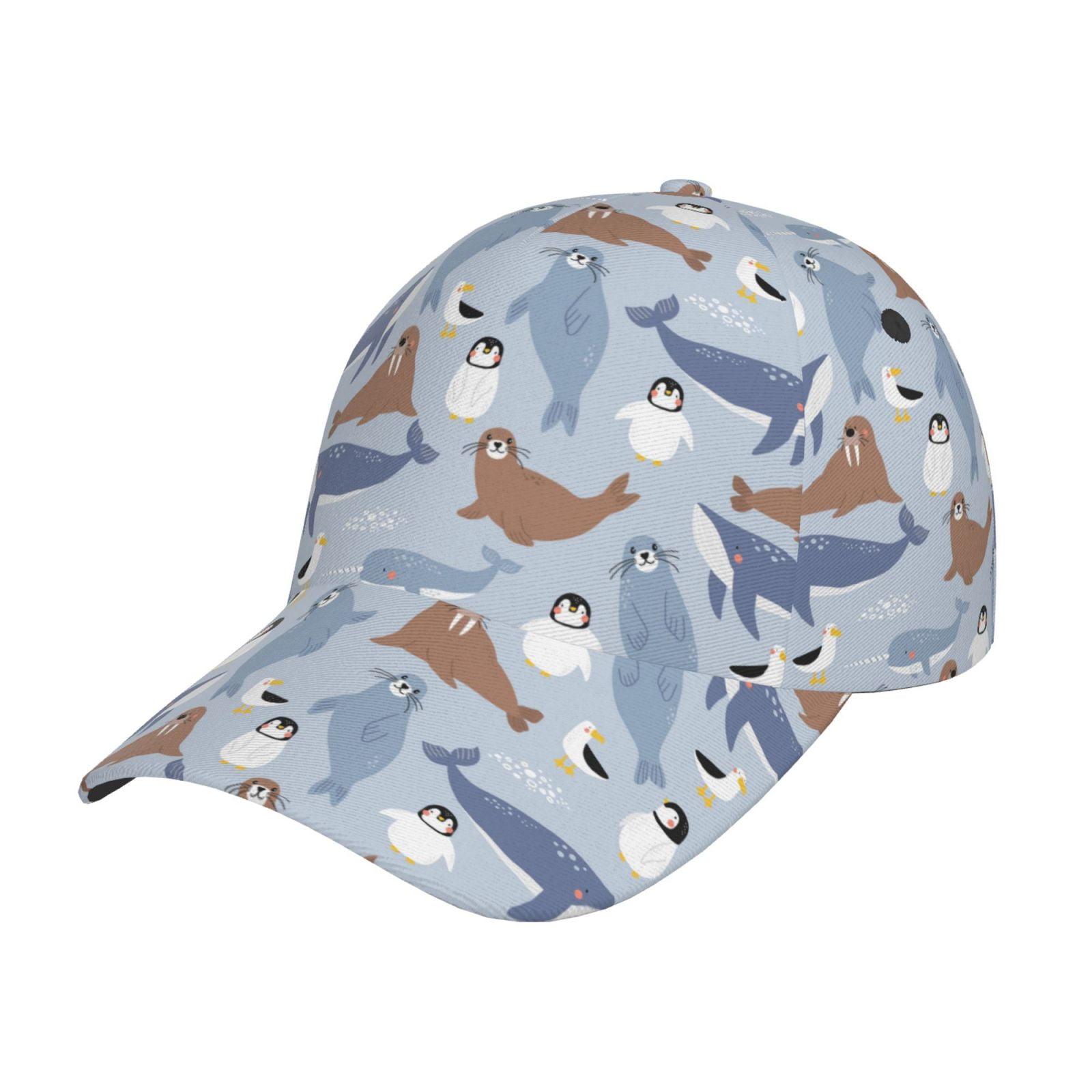 Baseball Cap - Seal Fox Seagull Whales Hats for Men Women Low Profile ...