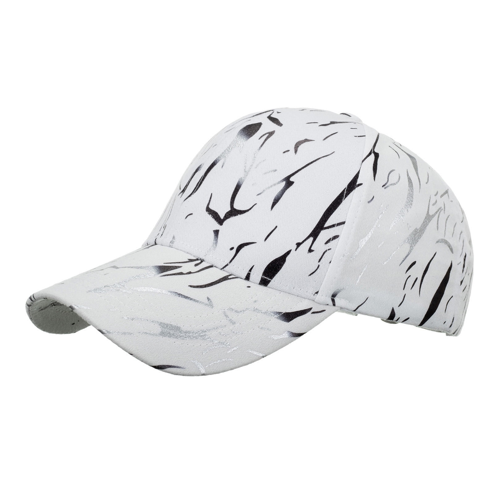 Baseball Cap Short Bill Fashion Women Men Sport Print Breathable ...