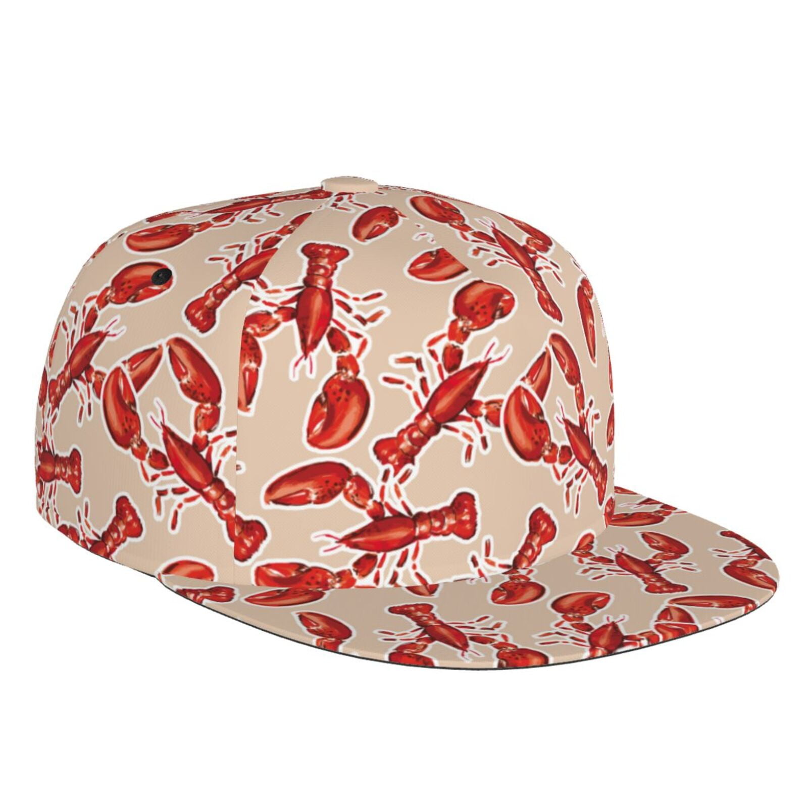 Baseball Cap Shrimp No.9041 Flat Brim Hats for Men and Women ...
