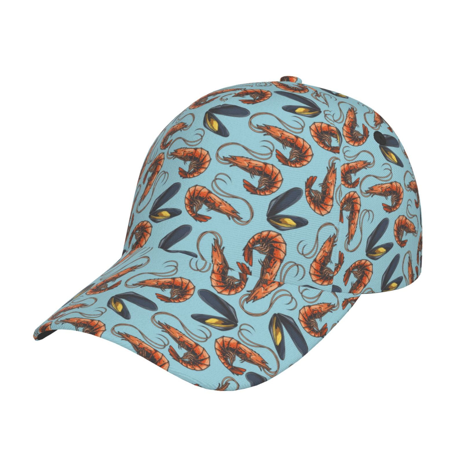Baseball Cap, Shrimp No.9067 Hats For Men Women Low Profile Classic ...