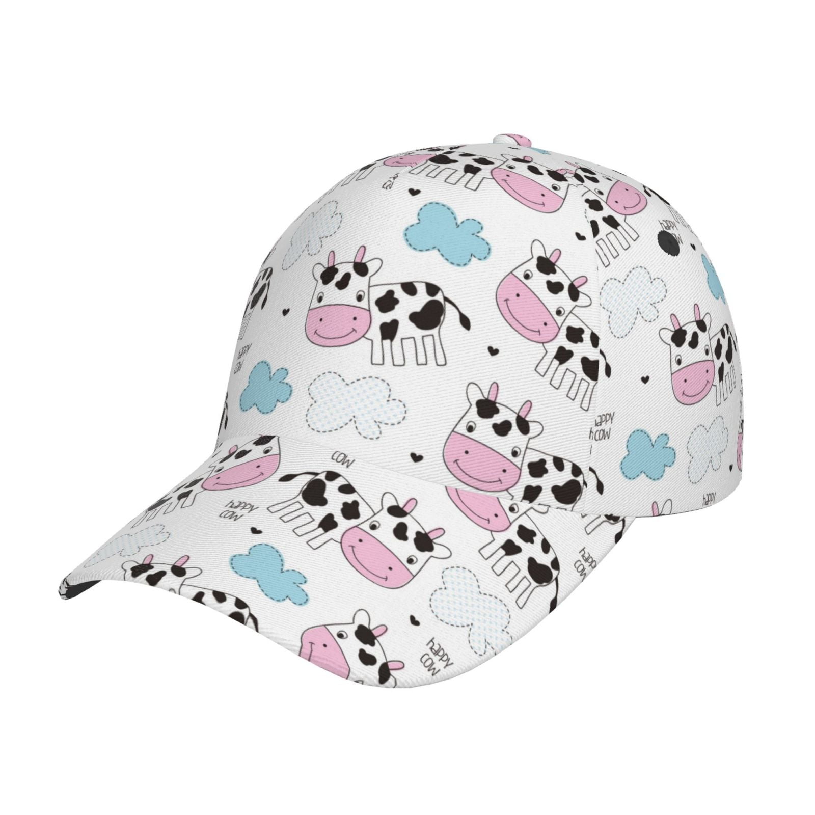 Baseball Cap, Simple Funny Cute Cow Hats For Men Women Low Profile ...