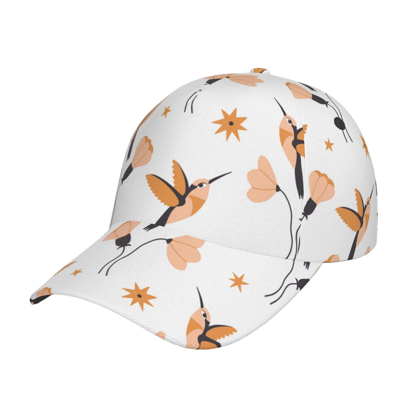 Baseball Cap, Simple Hummingbird Flower Hats For Men Women Low Profile ...