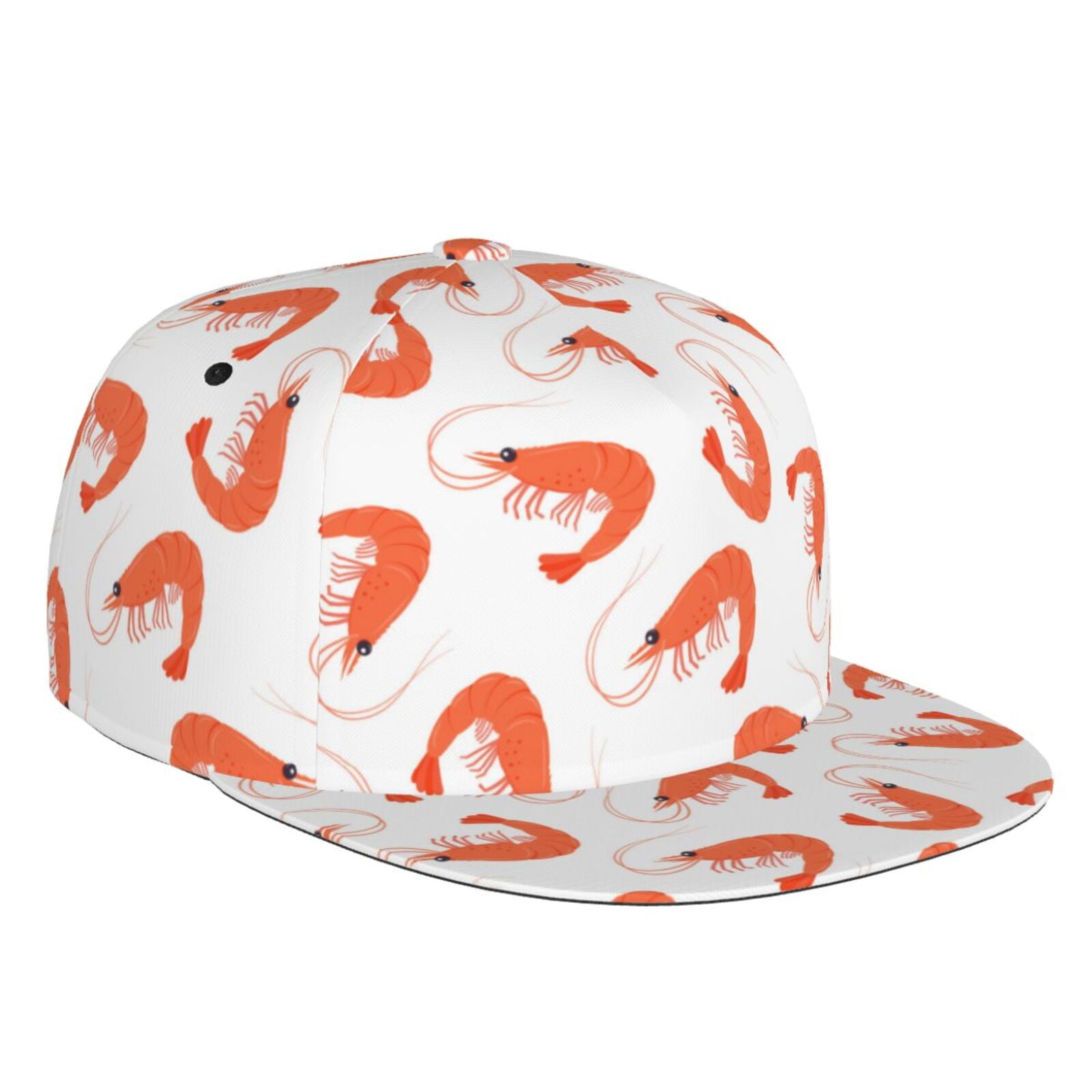 Baseball Cap - Simple Shrimp Print White Hats for Men/Women Low Profile ...