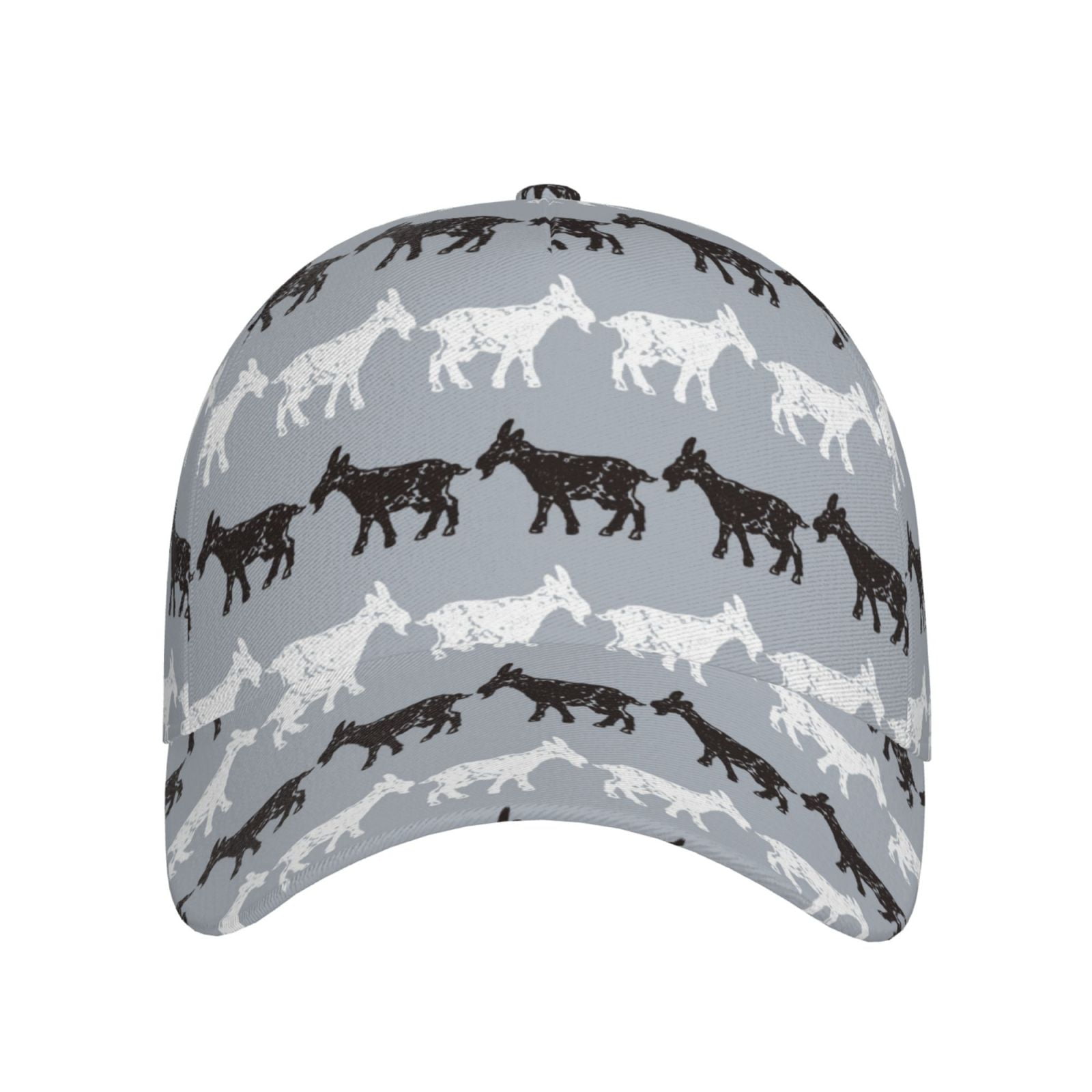 Baseball Cap, Sketch Cute Goat Black White Trucker Hats Women Dad Hat ...