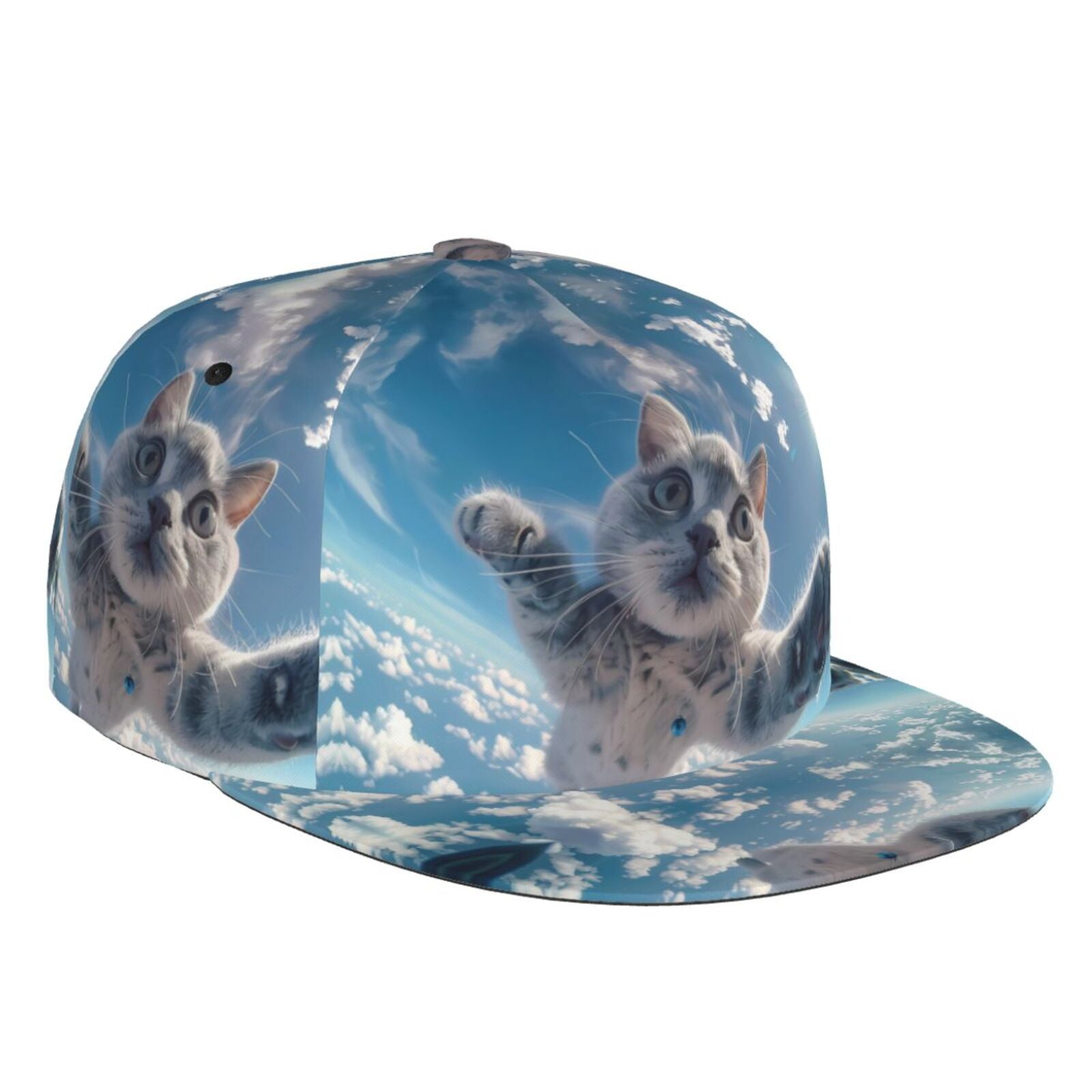 Baseball Cap - Skydiving Cat Fisheye View Hats for Men/Women Low ...
