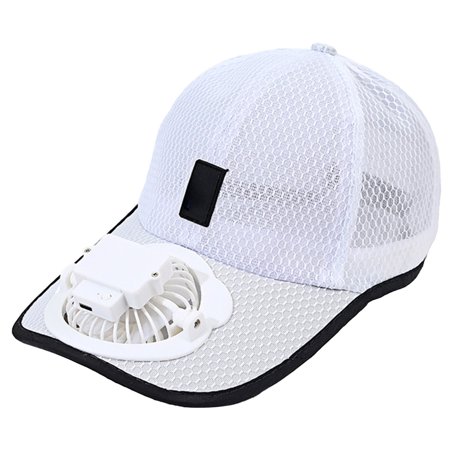 Baseball Cap with Solar Fan, Solar and USB Charging Fan Cap Sun ...