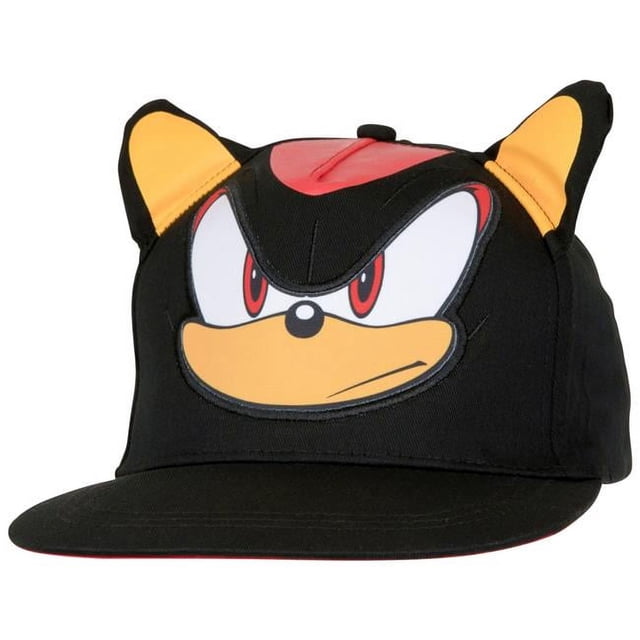 Sonic the Hedgehog Kids Snapback Hat - Shadow Big Face Design, Black ...