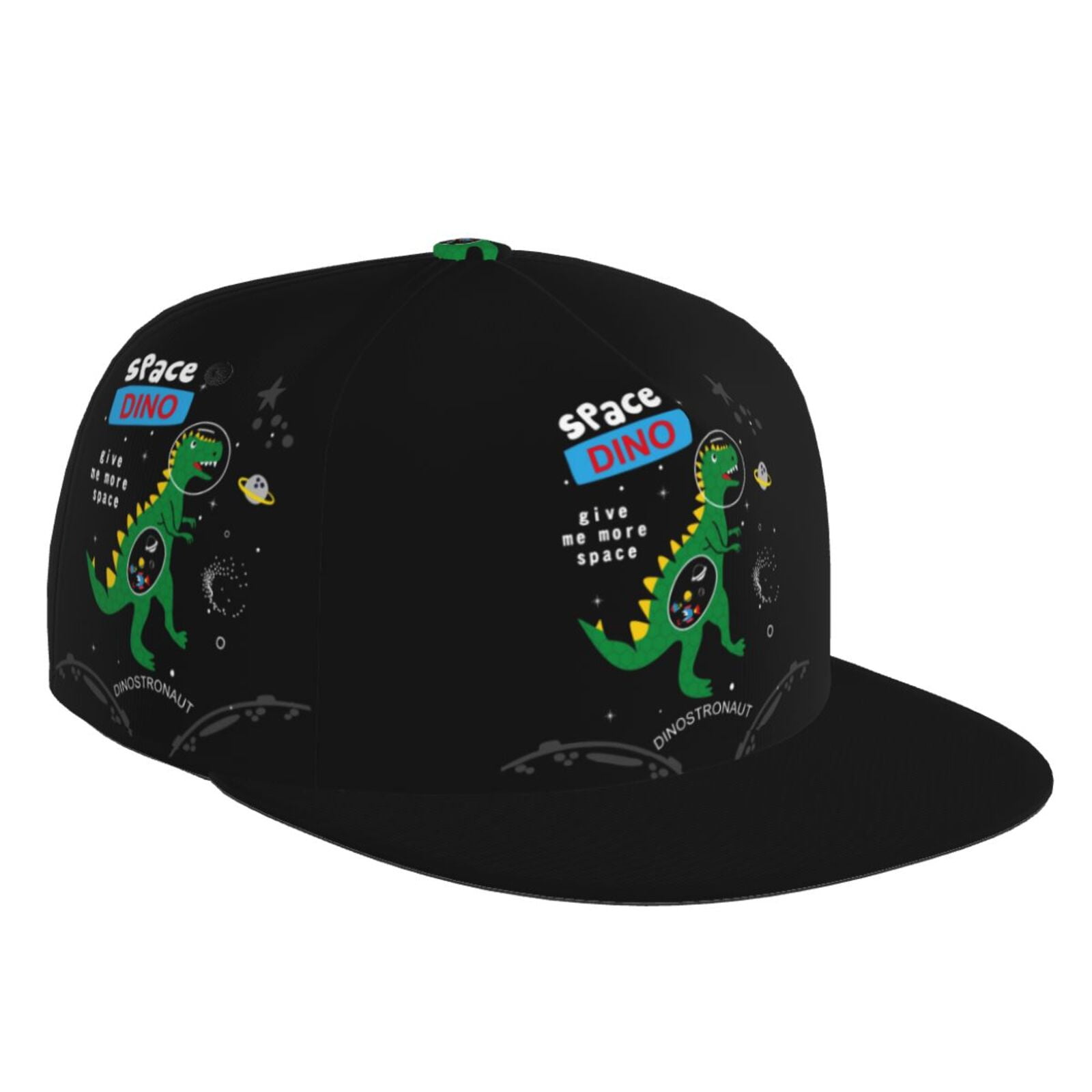 Baseball Cap - Space Dino Cartoon Black Hats for Men/Women Low Profile ...