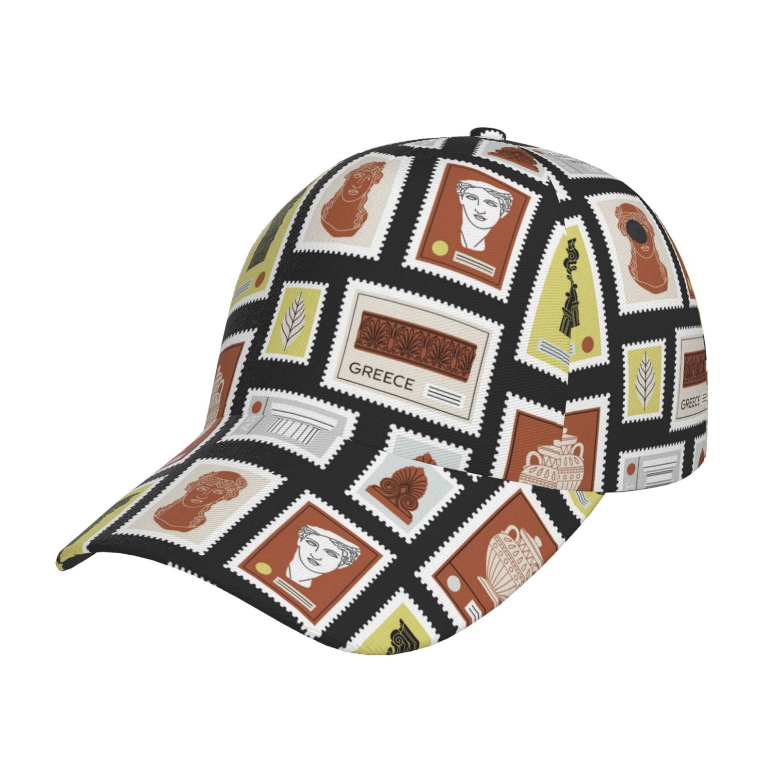 Baseball Cap - Stamp Pattern Colorful Adjustable Size Hats For Men And ...