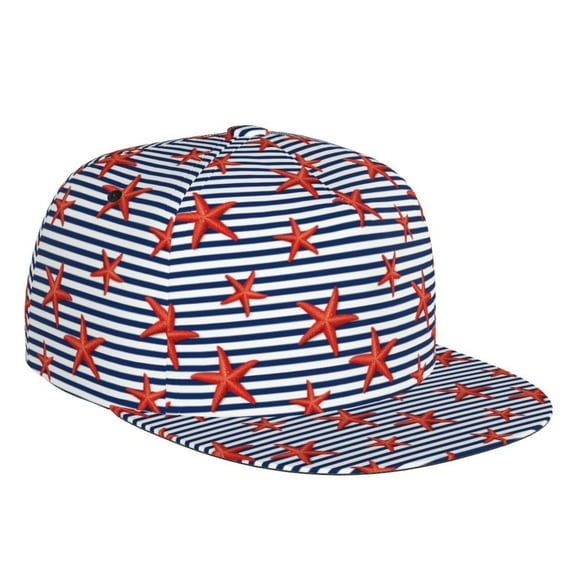 Baseball Cap - Starfish Navy Blue Stripe Hats for Men/Women Low Profile ...