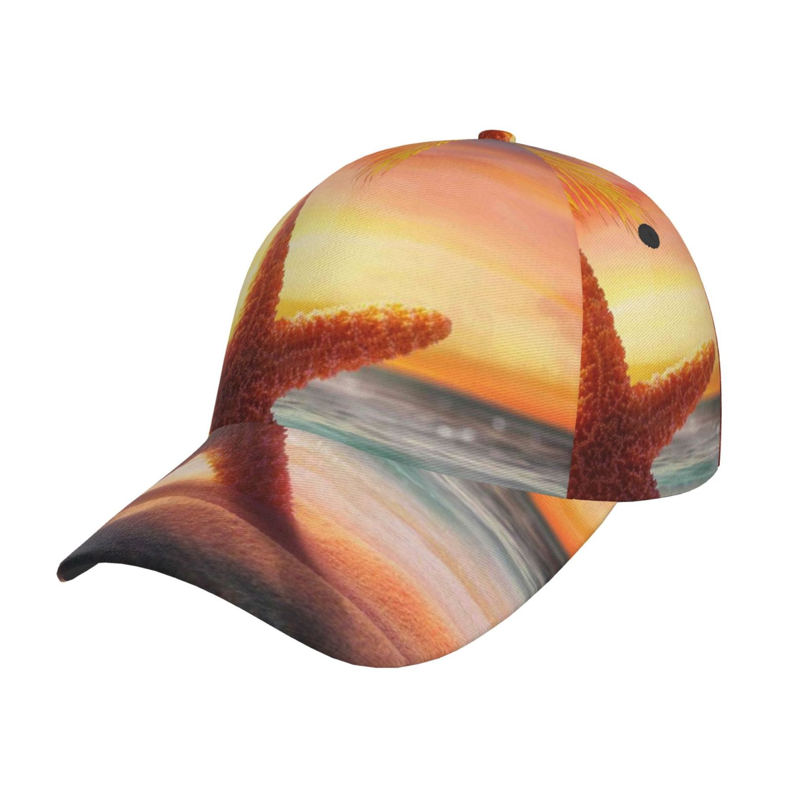 Baseball Cap - Starfish Sunset Sea Beach Hats for Men Women Low Profile ...