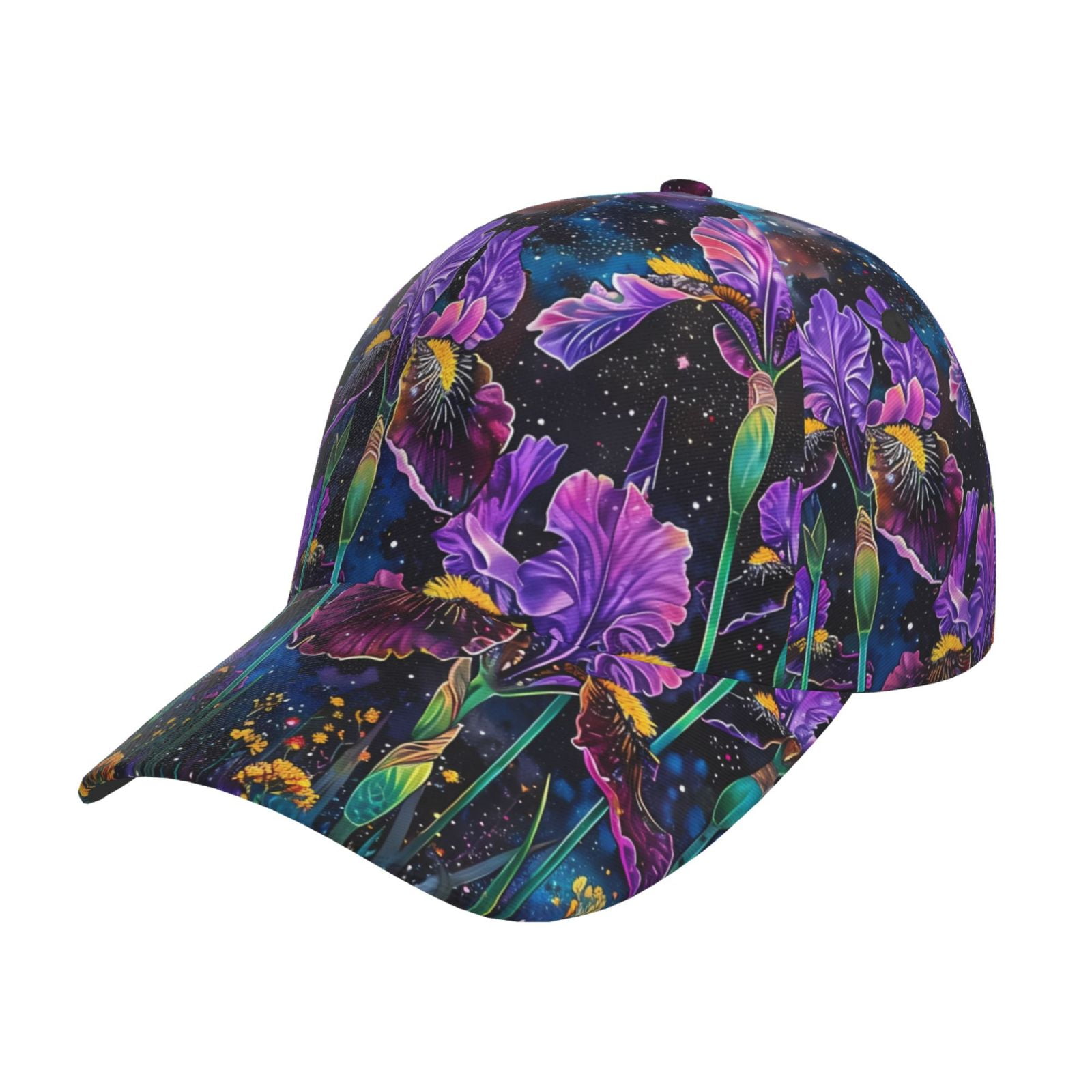 Baseball Cap, Starry Night Iris Field Trucker Hats Women Dad Hat for ...