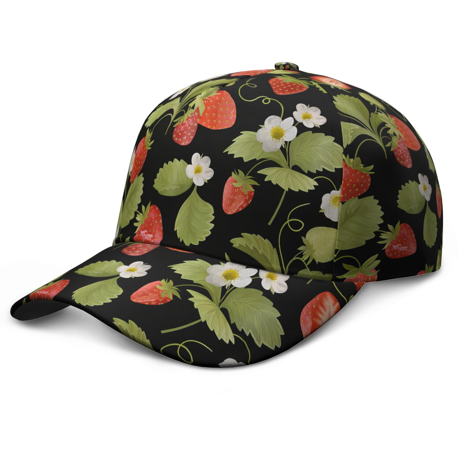Baseball Cap Strawberry Lover Fresh Red Adjustable – Dad Hat with Sweet ...