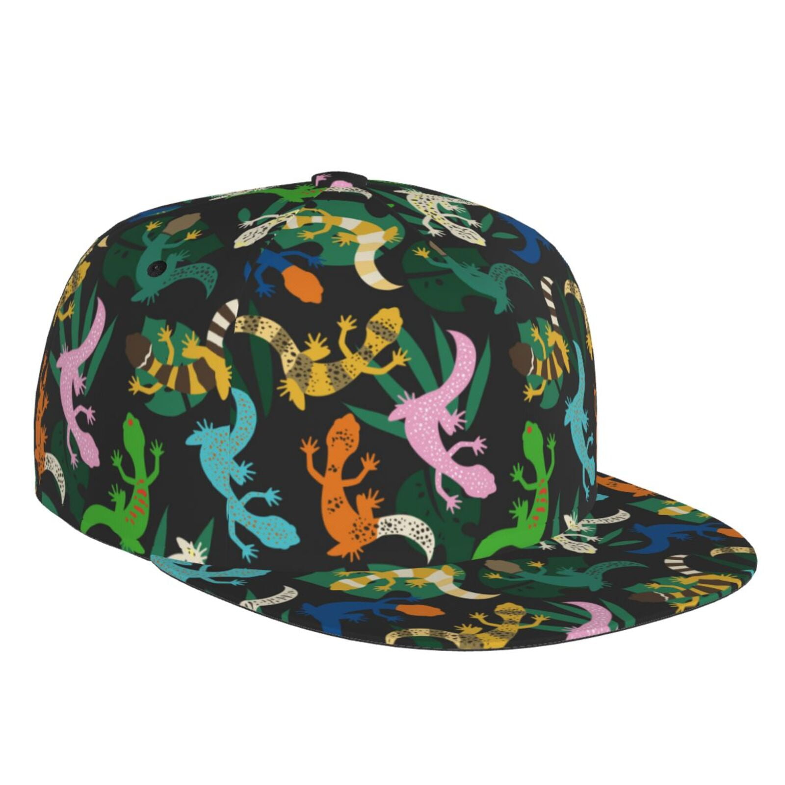 Baseball Cap - Striped Cute Lizard Gecko Plant_A Hats for Men/Women Low ...