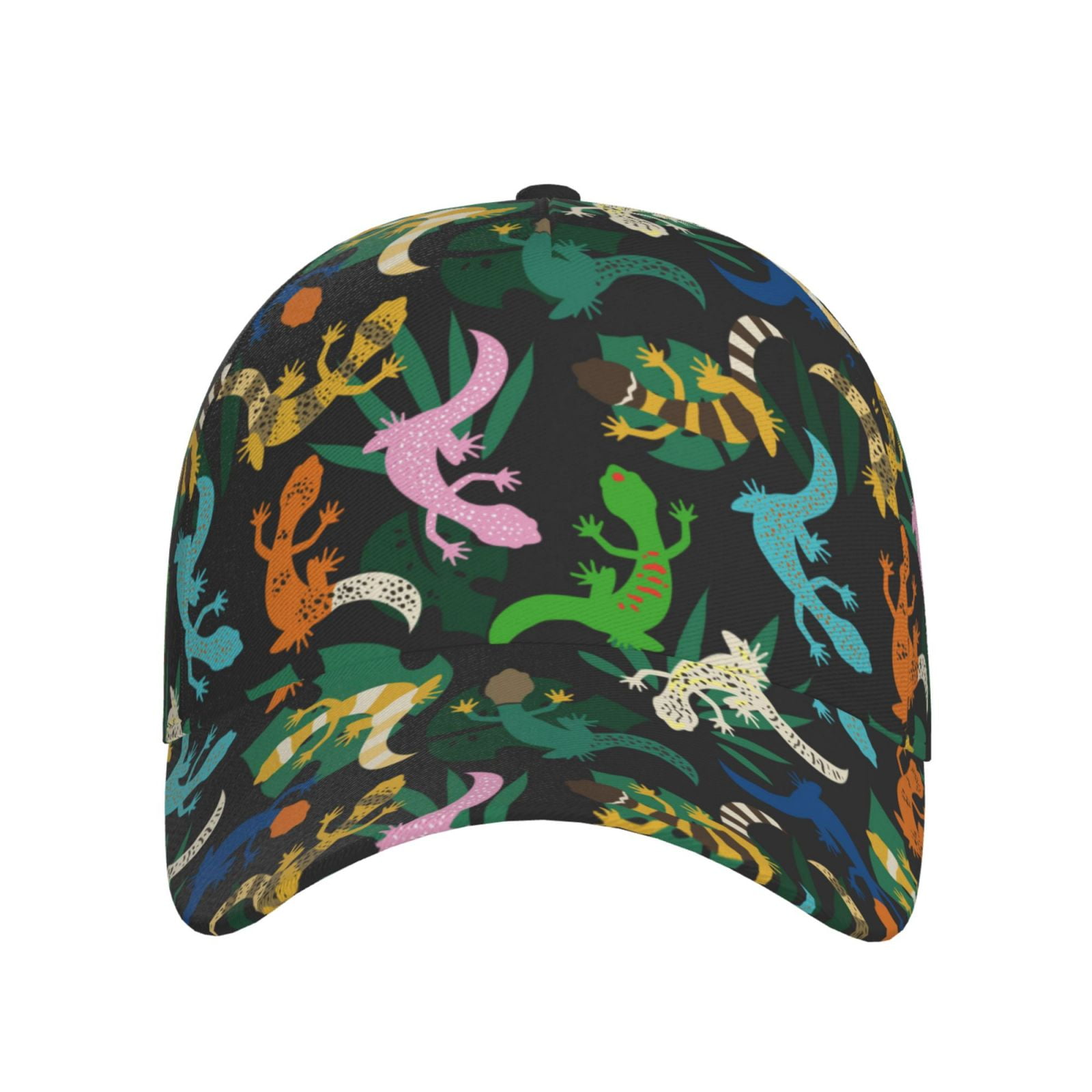 Baseball Cap, Striped Cute Lizard Gecko Plant_A Trucker Hats Women Dad ...