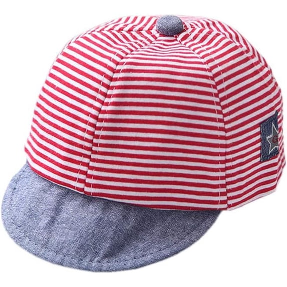 Baseball Cap Striped Sun hat Letter Sun Protection Hat Boy Adjustable ...