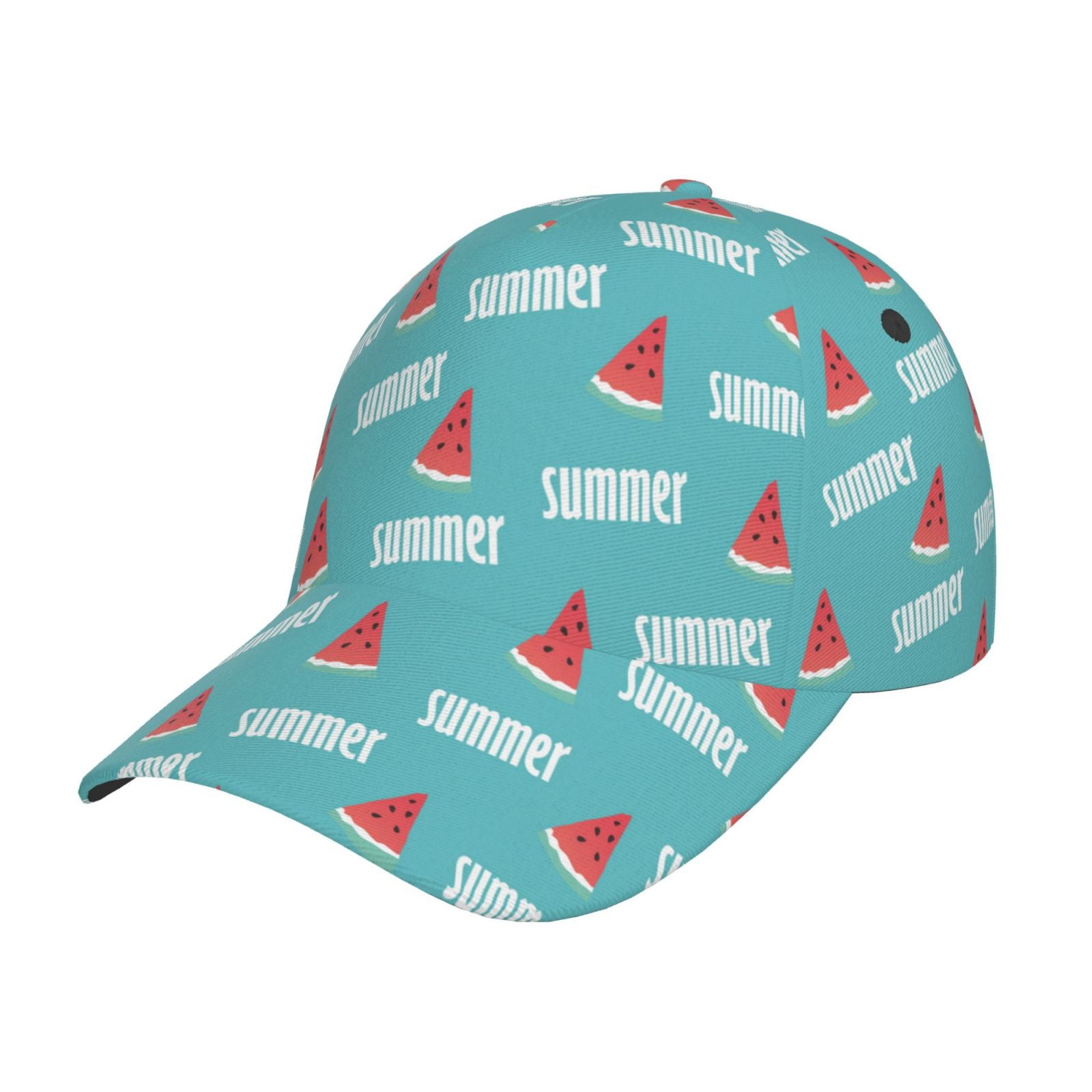 Baseball Cap, Summer Blue Watermelon Hats For Men Women Low Profile ...