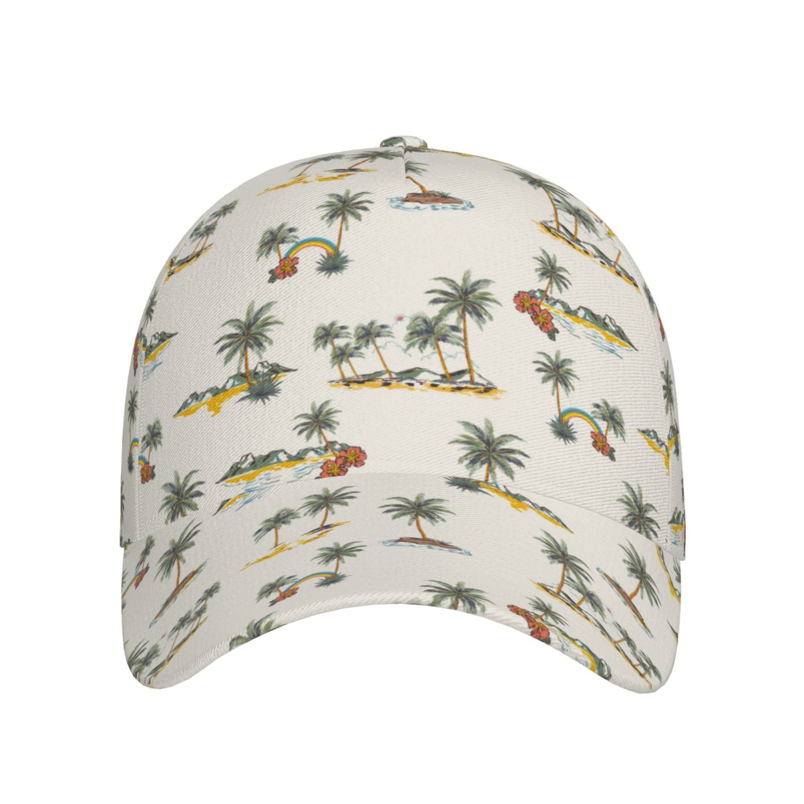 Baseball Cap, Summer Tropical Hawaii Tree Trucker Hats Women Dad Hat ...
