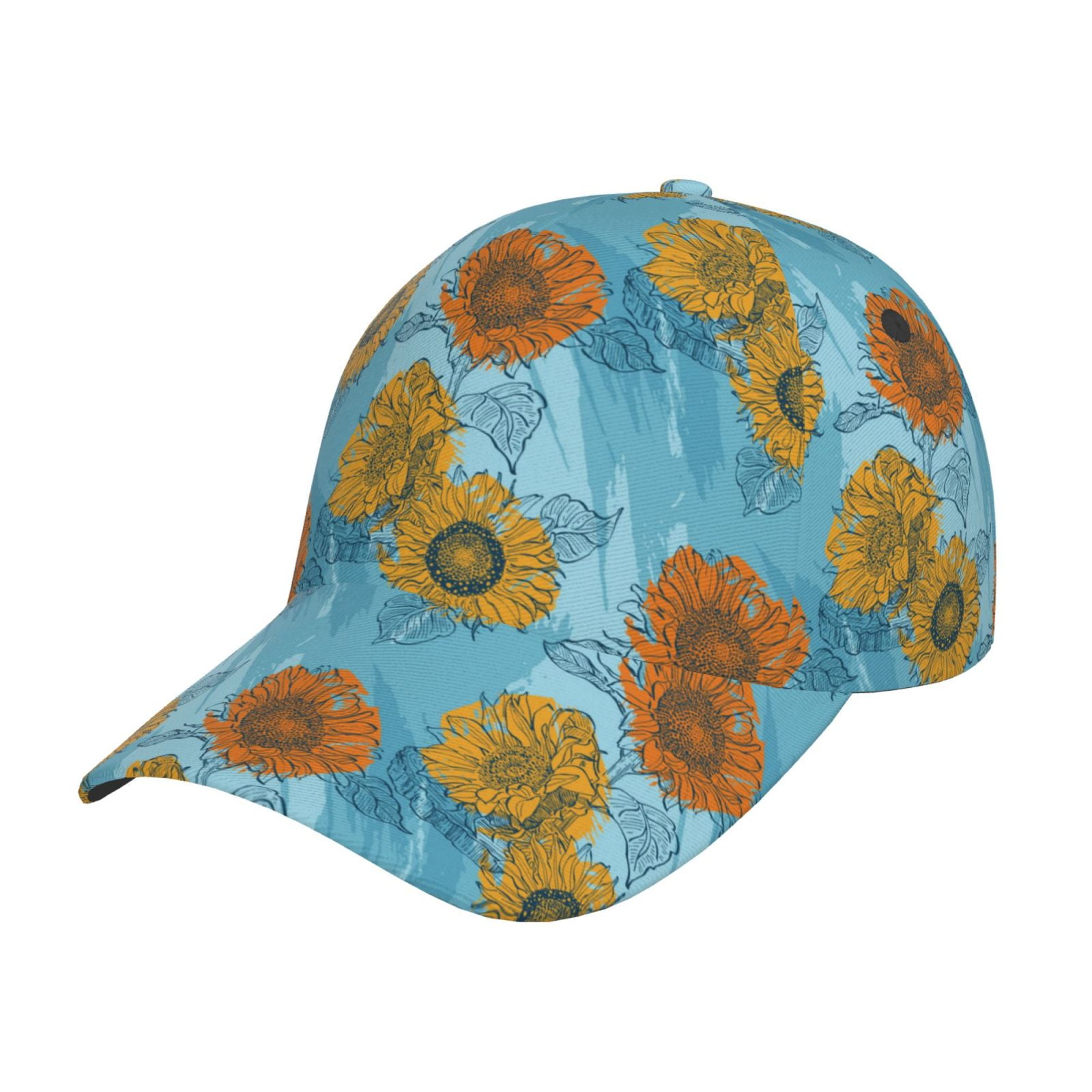 Baseball Cap, Sunflowers Orange Yellow Sun Hats For Men Women ...