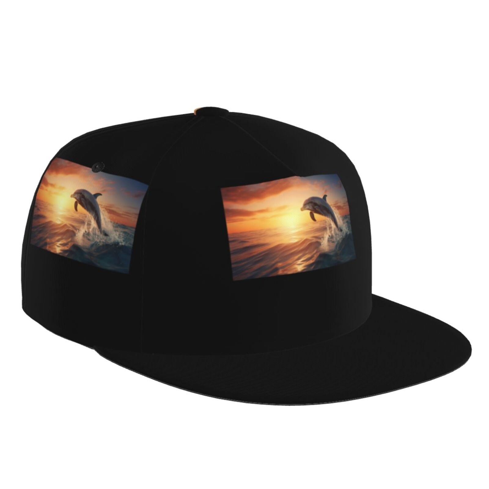 Baseball Cap - Sunset Dancing Dolphin A Hats for Men/Women Low Profile ...