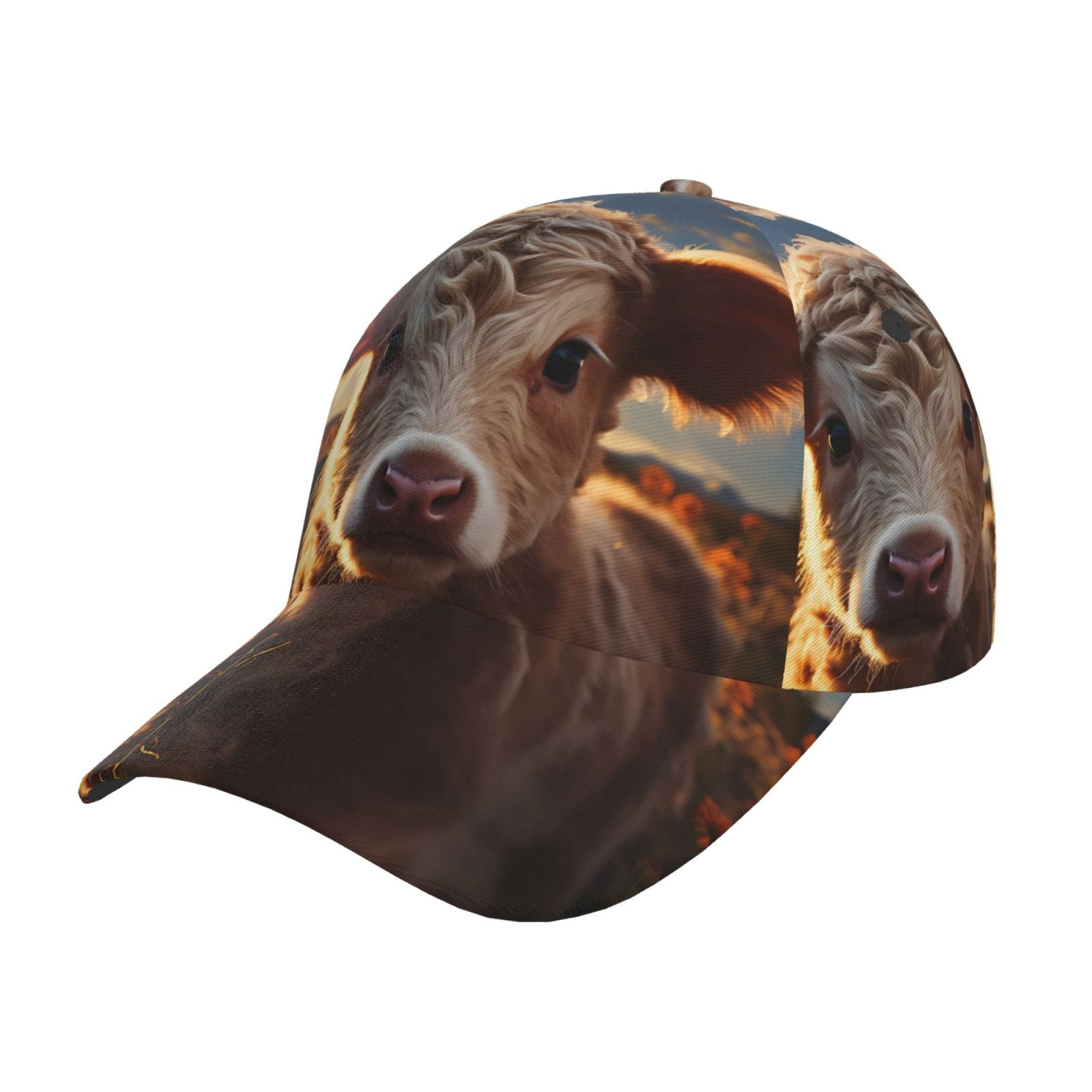 Baseball Cap - Sunset Sunflower Small Cow Hats for Men Women Low ...