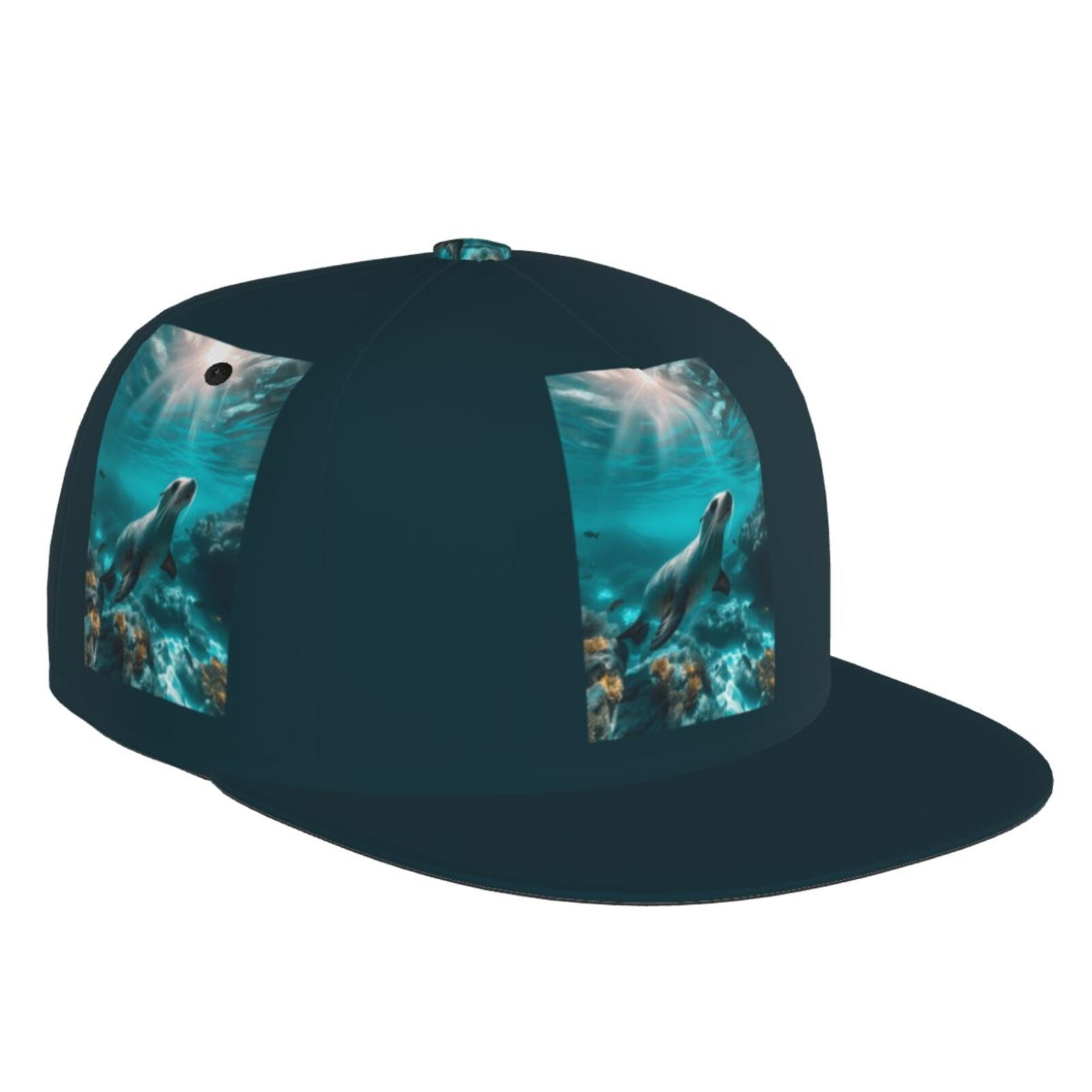 Baseball Cap - Sunshine Blue Ocean Seal Hats for Men/Women Low Profile ...