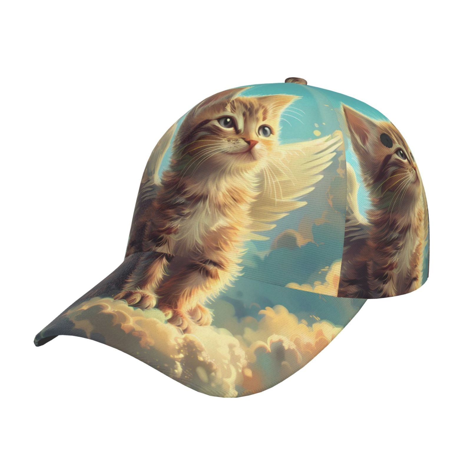 Baseball Cap, Sunshine Cloud Cute Cat Trucker Hats Women Dad Hat for ...