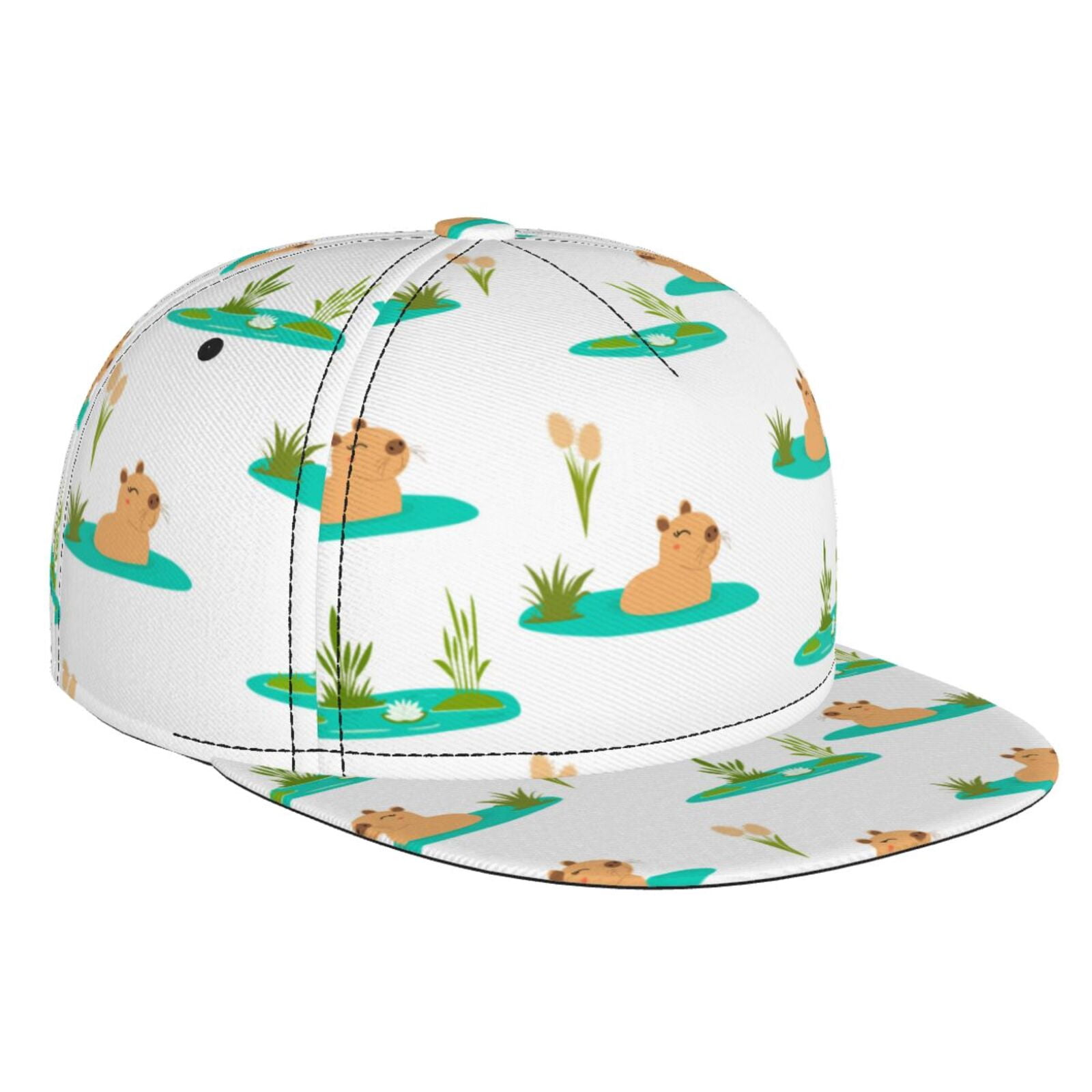 Baseball Cap - Swim Cute Capybaras Hats for Men/Women Low Profile ...