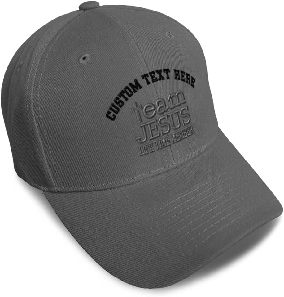 Baseball Cap Team Jesus Life Time Member C Embroidery Dad Hats For Men ...