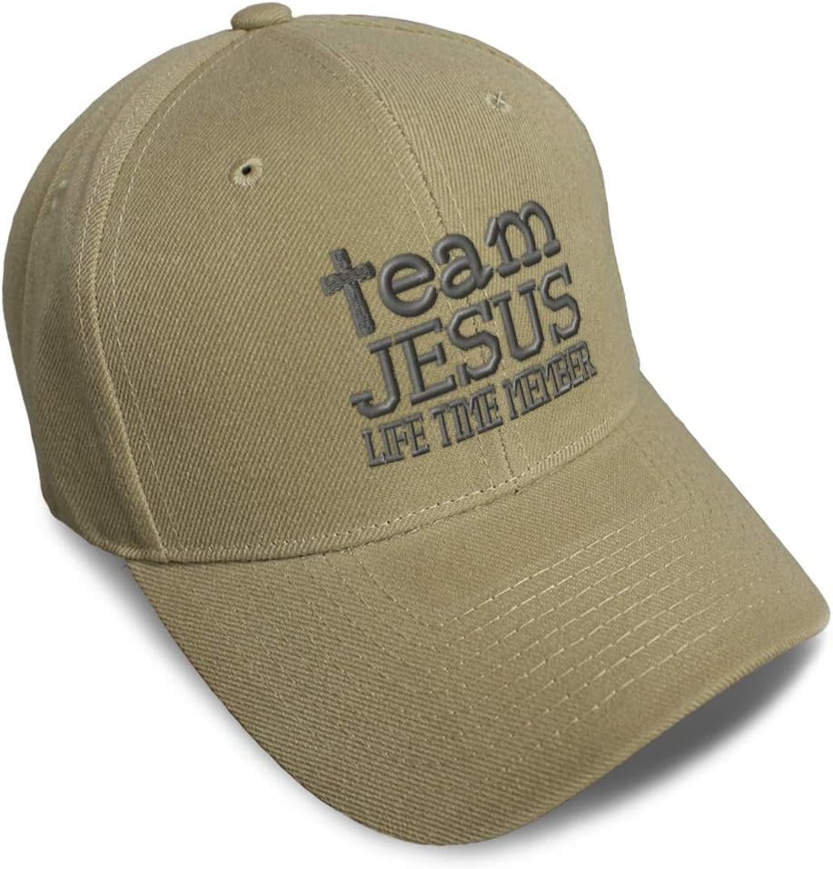 Baseball Cap Team Jesus Life Time Member C Embroidery Dad Hats For Men ...