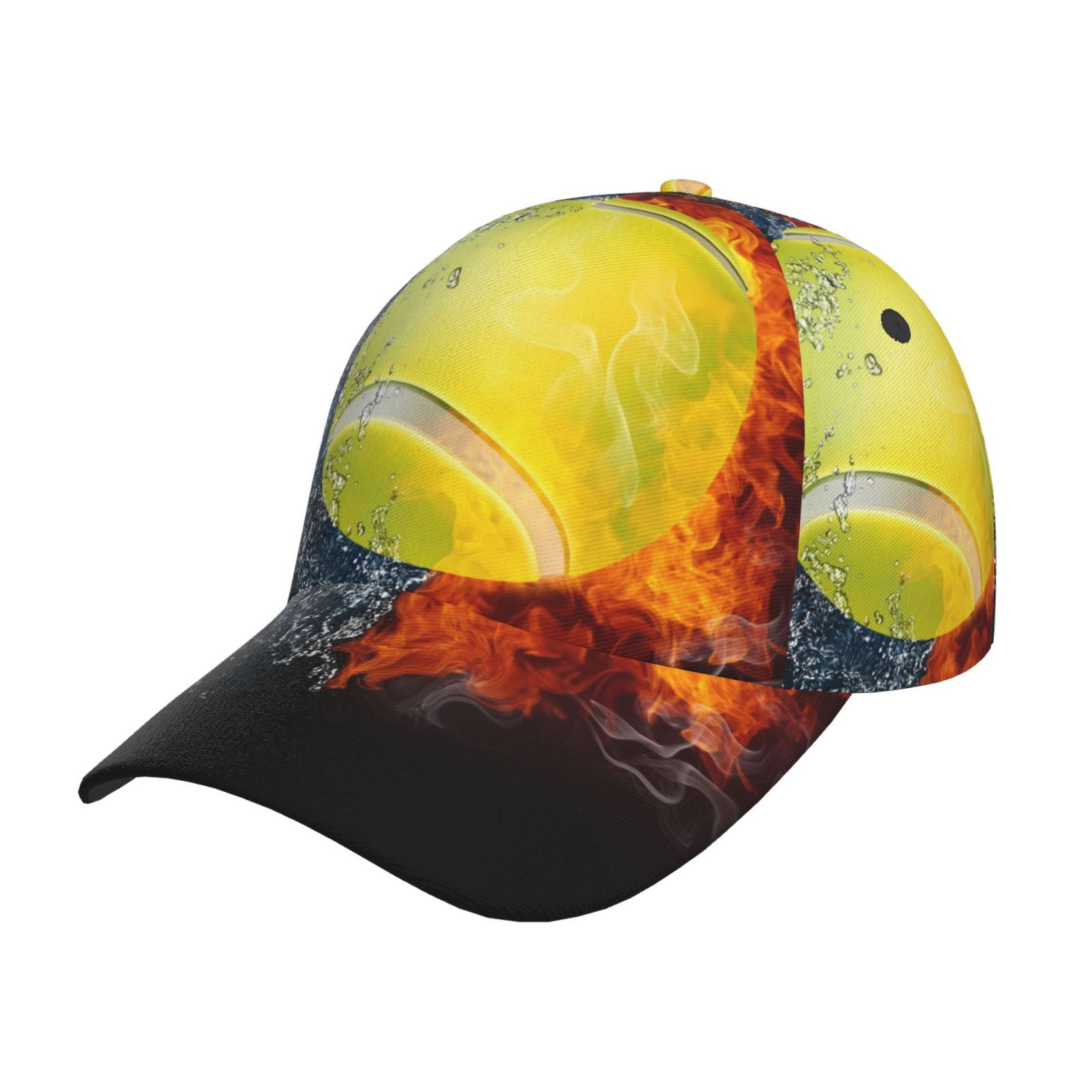 Baseball Cap - Tennis Ball In Fire And Water Hats for Men Women Low ...