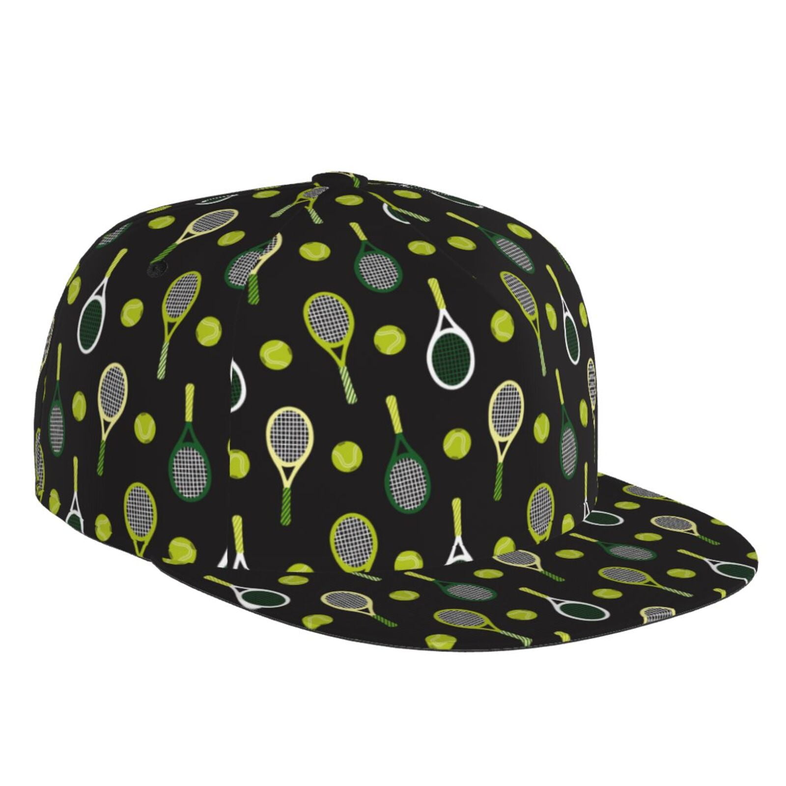 Baseball Cap Tennis Rackets Flat Brim Hats for Men and Women ...