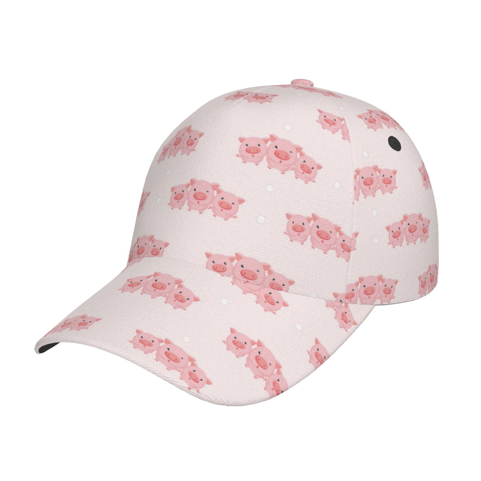 Baseball Cap, Three Cute Pigs Pink Hats For Men Women Low Profile ...