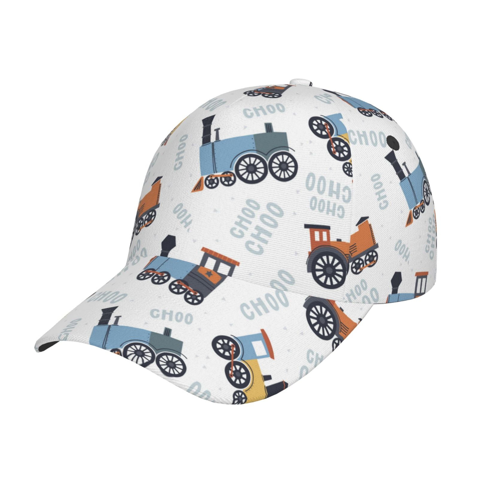 Baseball Cap, Trains Pattern Hats For Men Women Low Profile Classic ...
