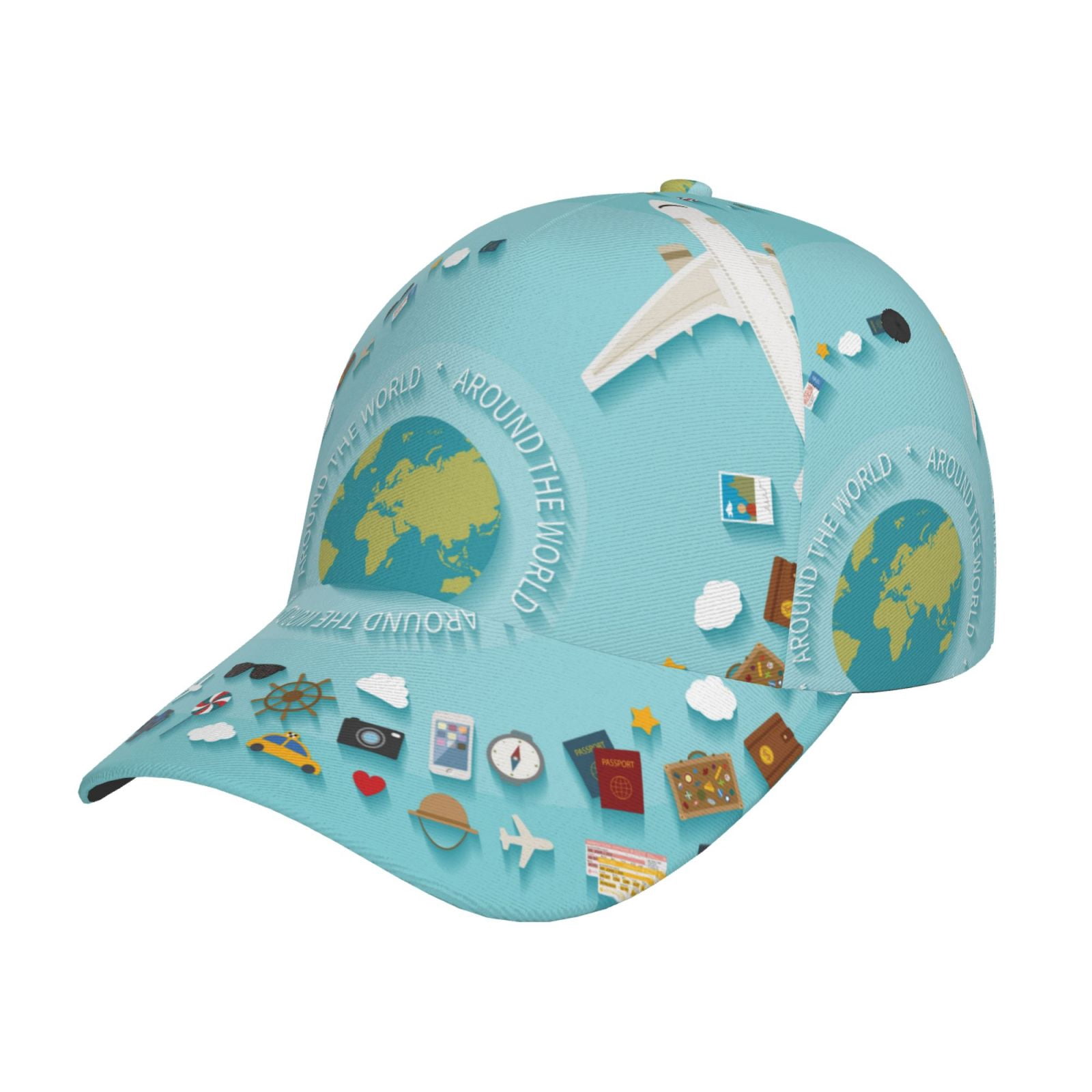 Baseball Cap - Travelling On Airplane Adjustable Size Hats For Men And ...