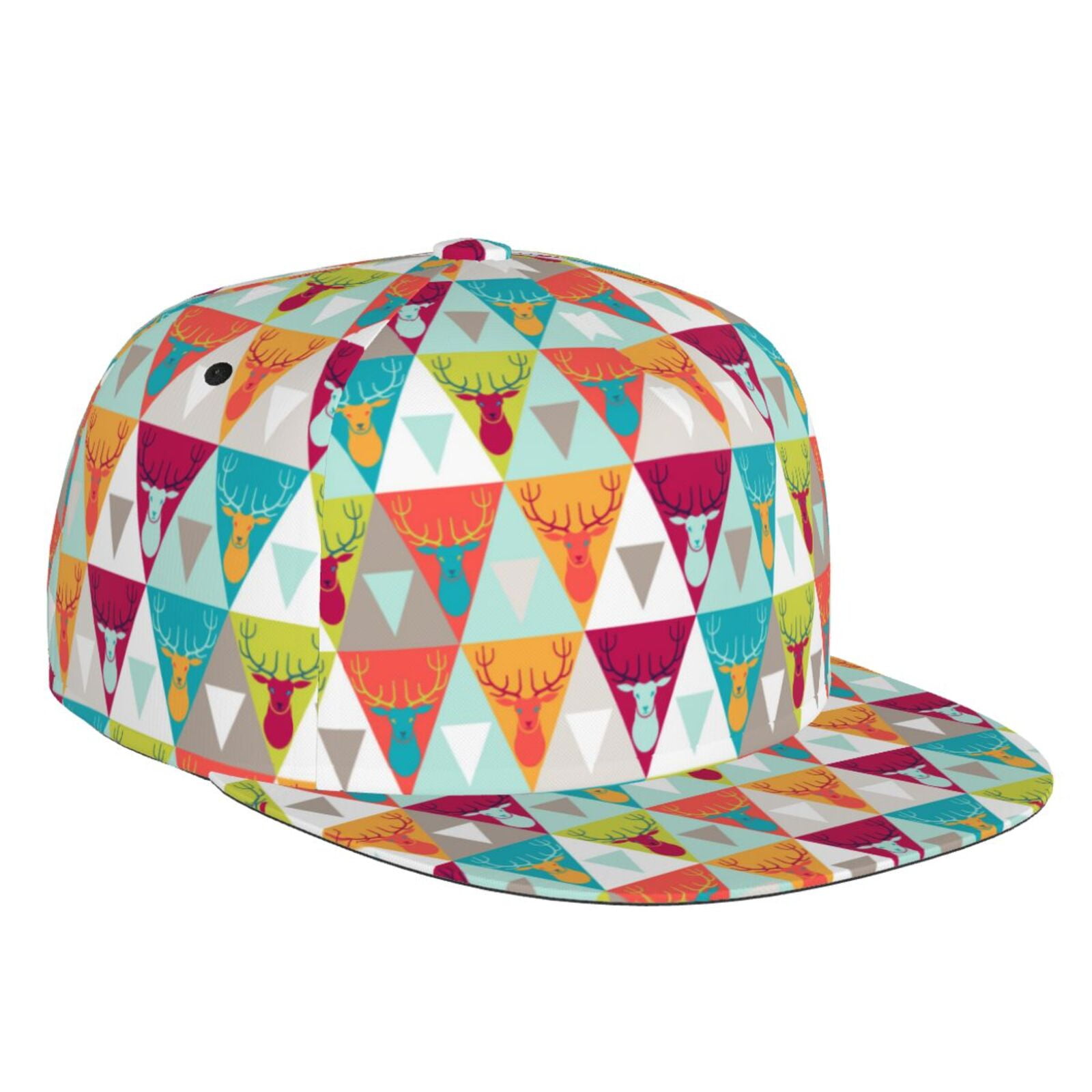 Baseball Cap - Triangular Funny Colorful Deer Hats for Men/Women Low ...